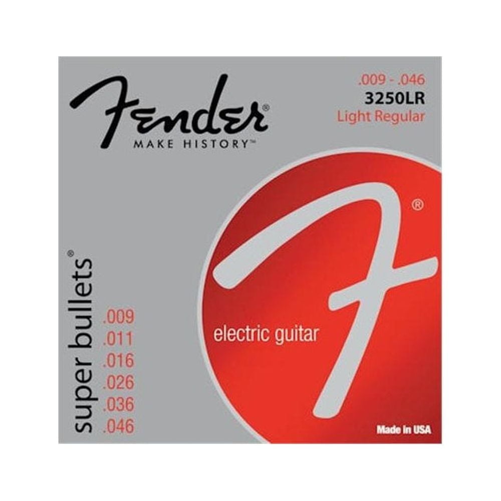 Fender 3250LR Nickel-Plated Steel Bullet-End Electric Guitar Strings ...