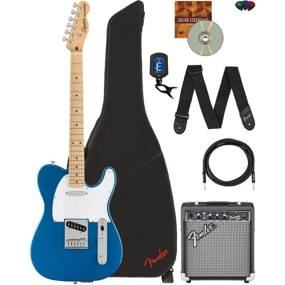 Fender Affinity Series Telecaster, Maple - Lake Placid Blue Bundle with ...