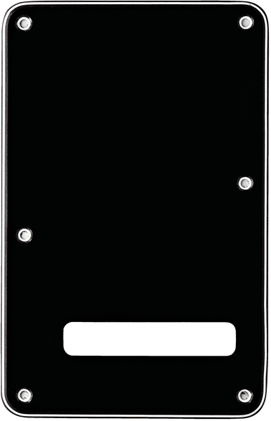 Fender Stratocaster Modern-Style Three-Ply Tremolo Backplate, Black ...