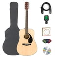Fender CD-60S Solid Top Dreadnought Acoustic Guitar - Natural w/ Hard ...