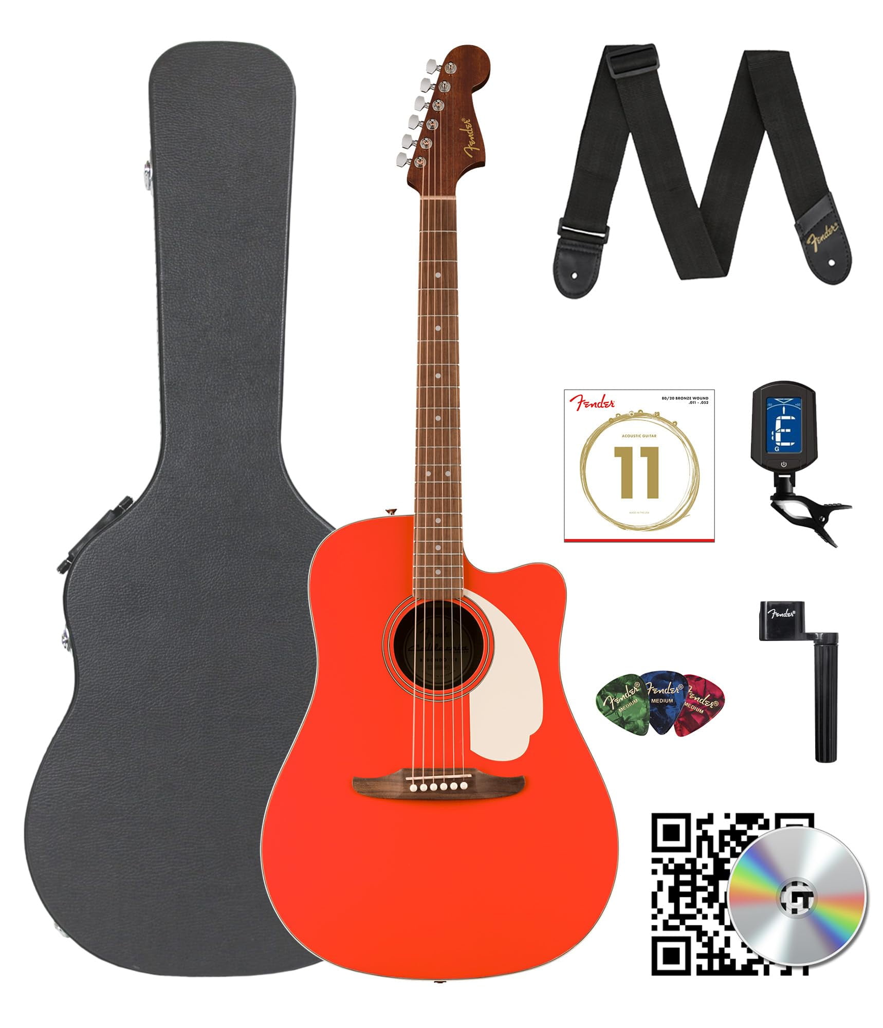 Fender California Standard Redondo CE Acoustic-Electric Guitar - Fiesta ...