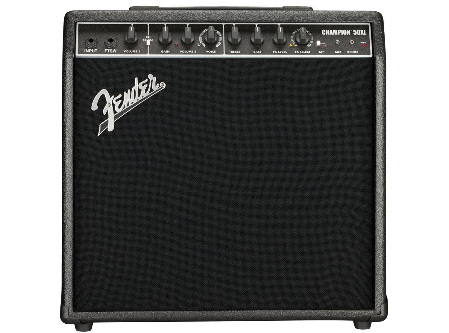 Fender Champion 50XL Guitar Amplifier, 50W Solid State Amp with Built ...