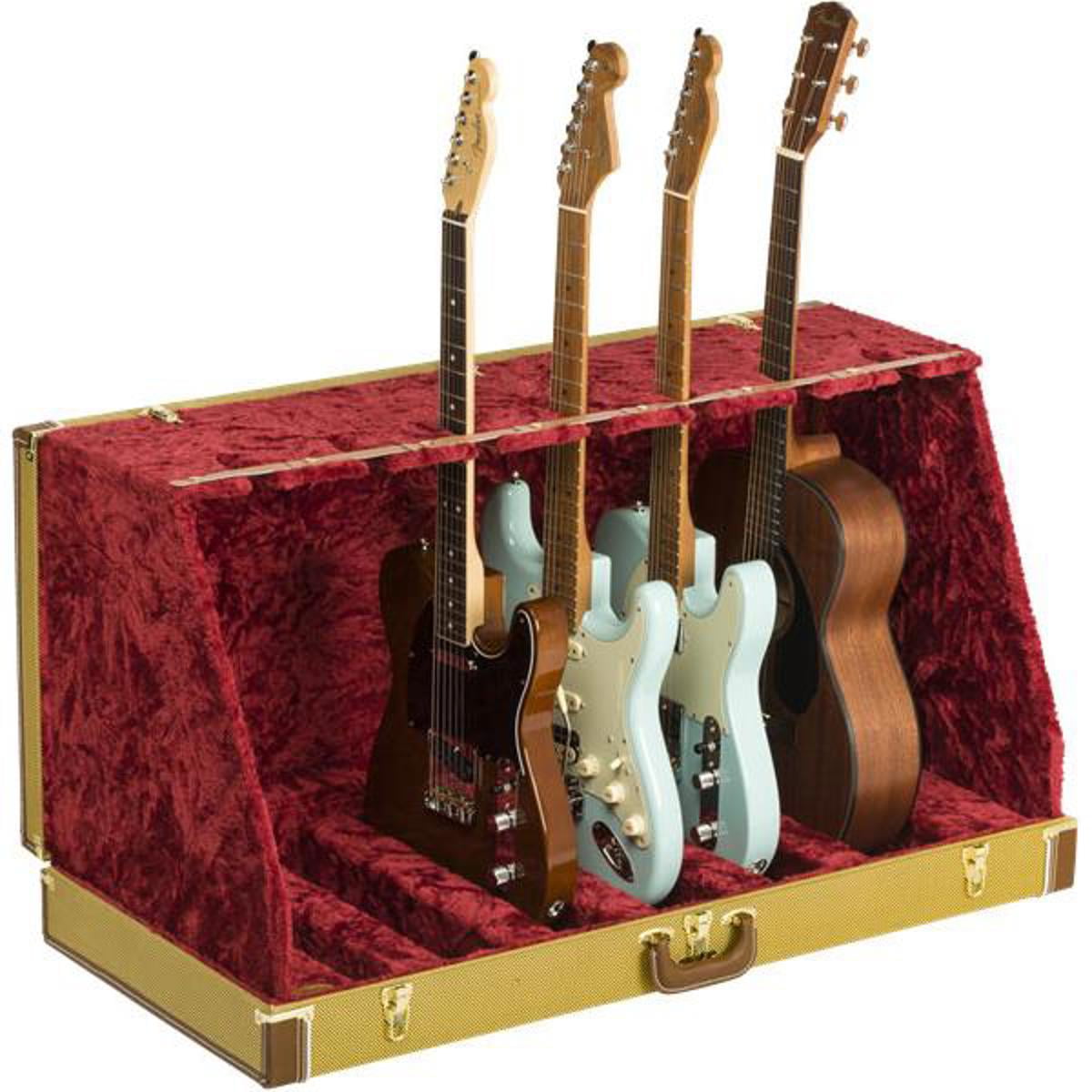 Fender Classic Series Stand-Up Guitar Case/Stand for 7 Guitars - Tweed ...