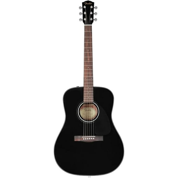 Fender CD-60 V3 Starter Dreadnought Acoustic Guitar with Case, Walnut ...