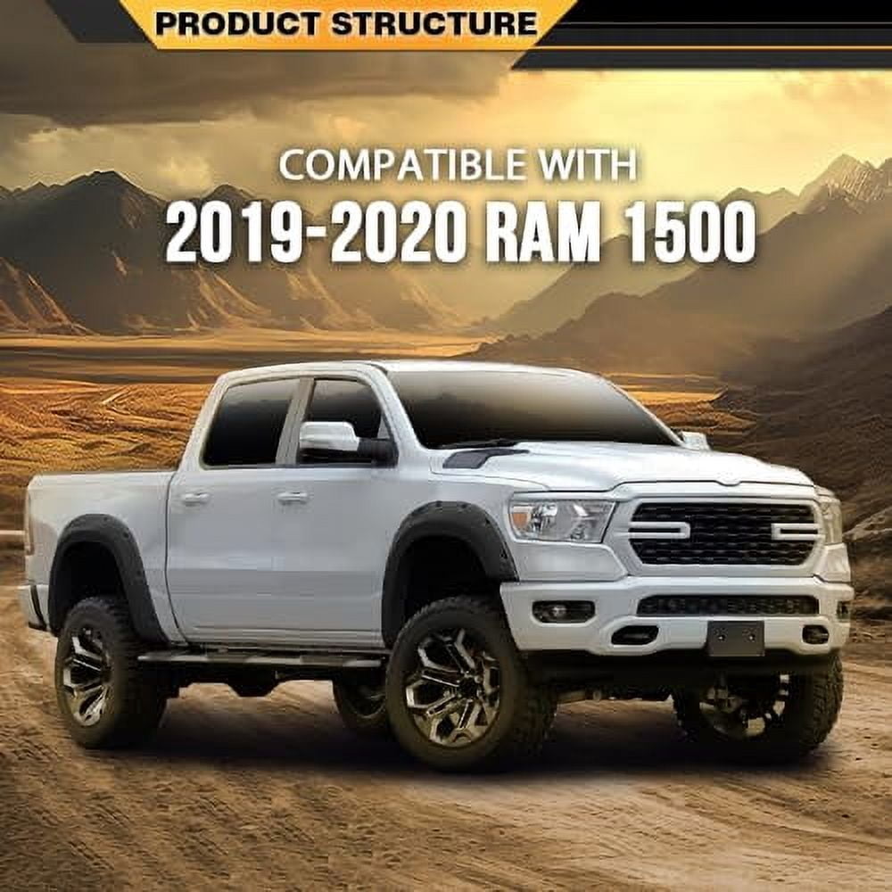 Fender Flares Compatible with Ram 1500 2WD/4WD 2019 2020 2021 2022 2023 ...