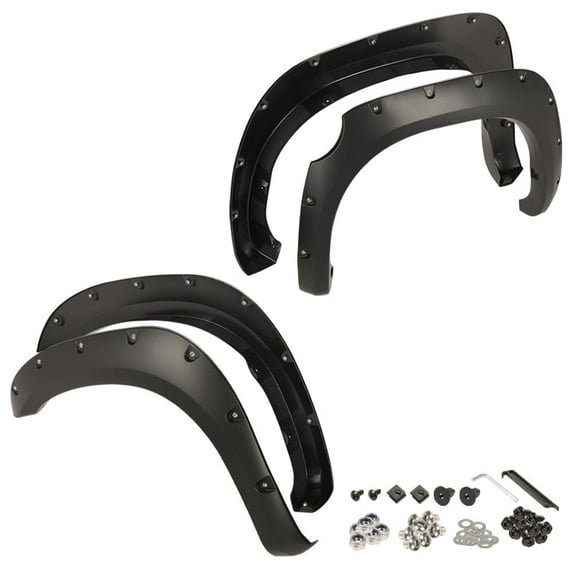G-Plus Fender Flares for 07-13 Toyota Tundra, Pocket Rivet Style, Wheel ...