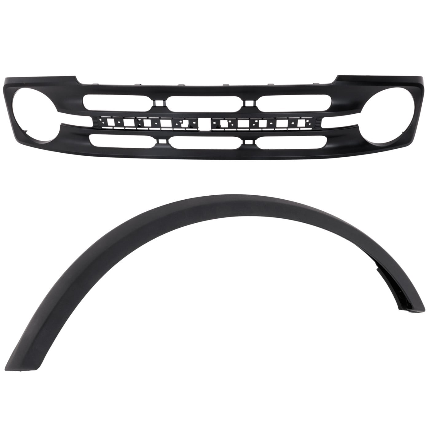 Fender Flares Moulding Trim Wheel Opening Molding Set of 2 Left & Right ...