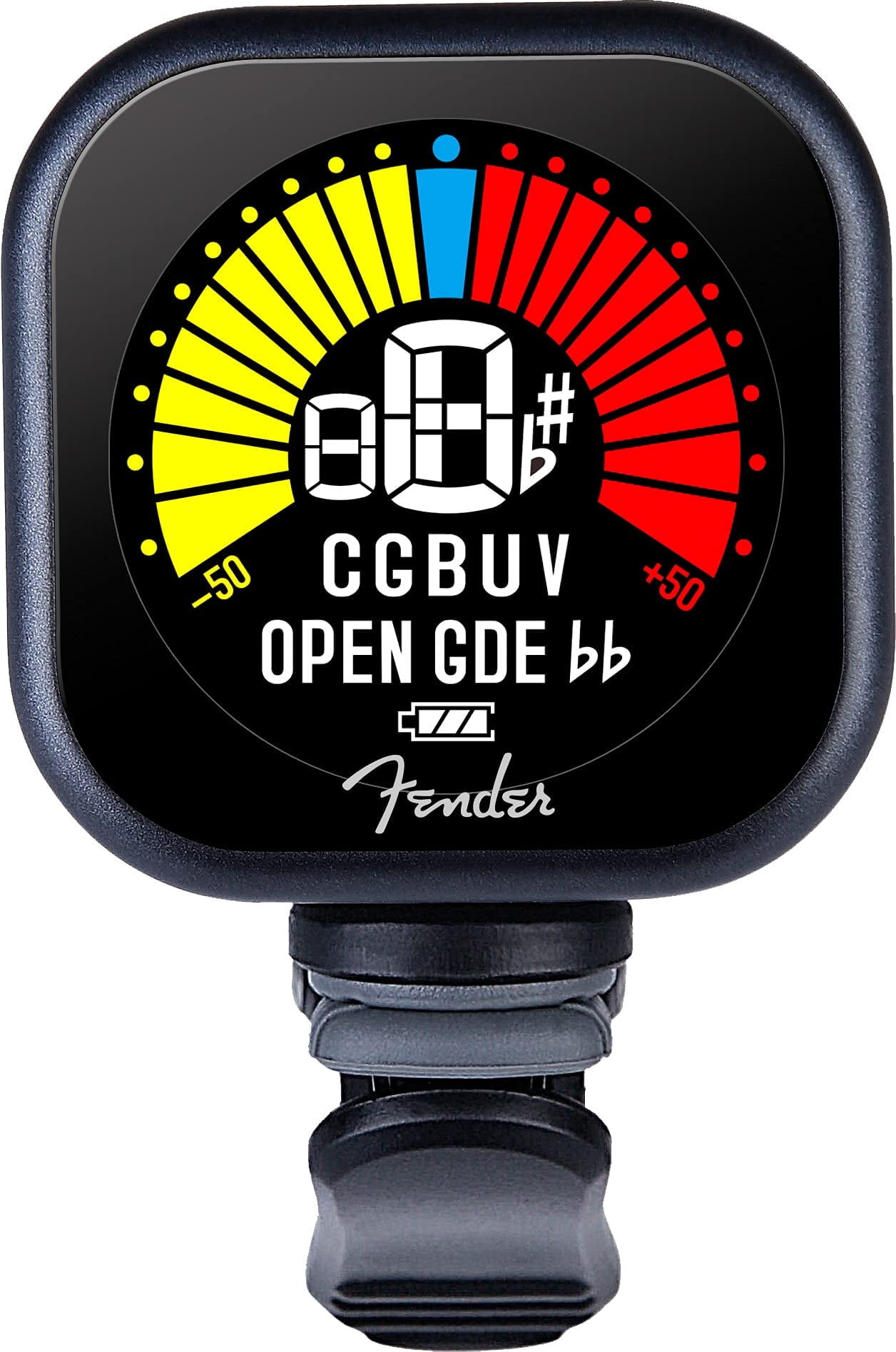 Fender Flash Lite Clip-On Tuner for Acoustic Guitar, Electric Guitar ...