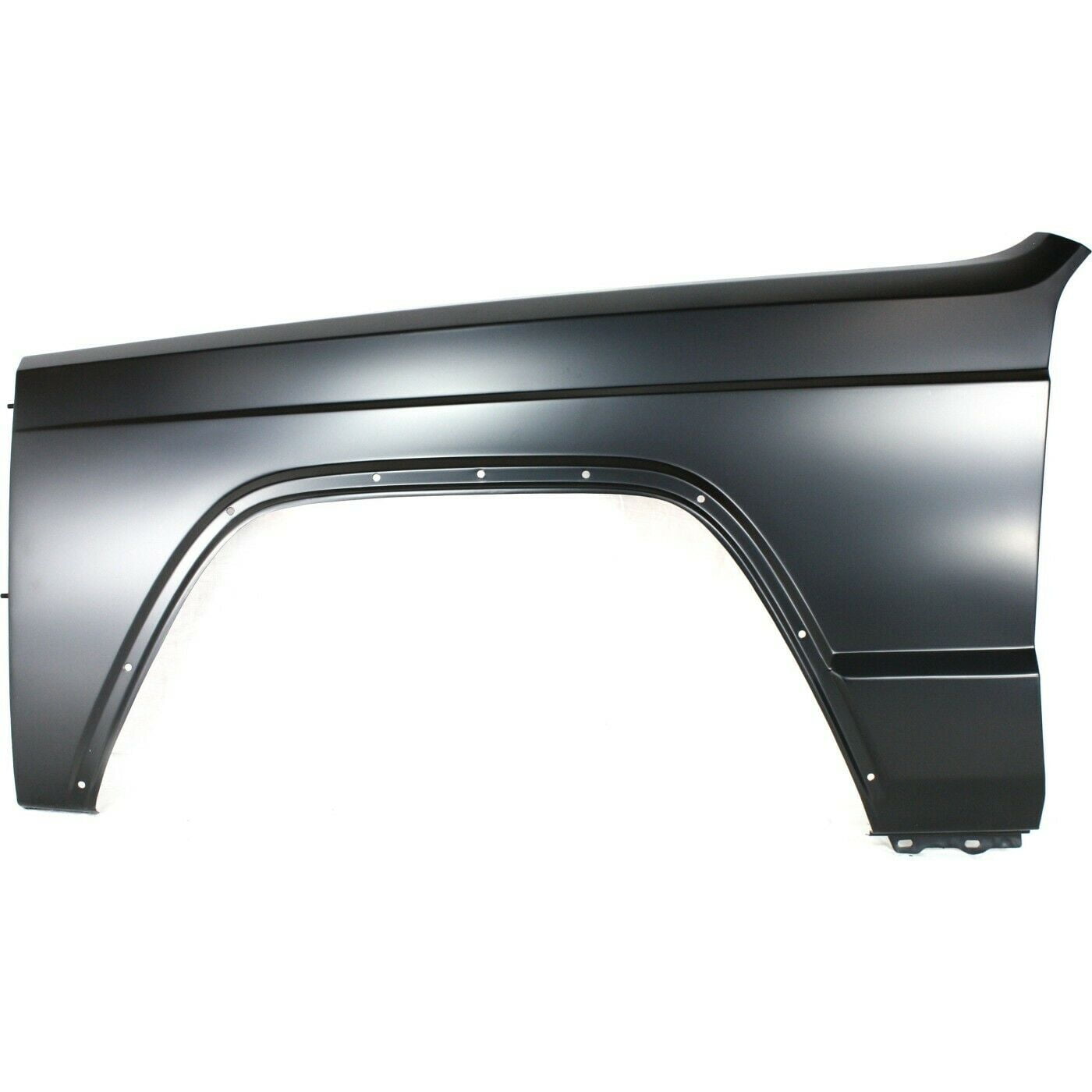 Fender For 1984-1996 Jeep Front Driver Primed Steel with Molding Holes ...