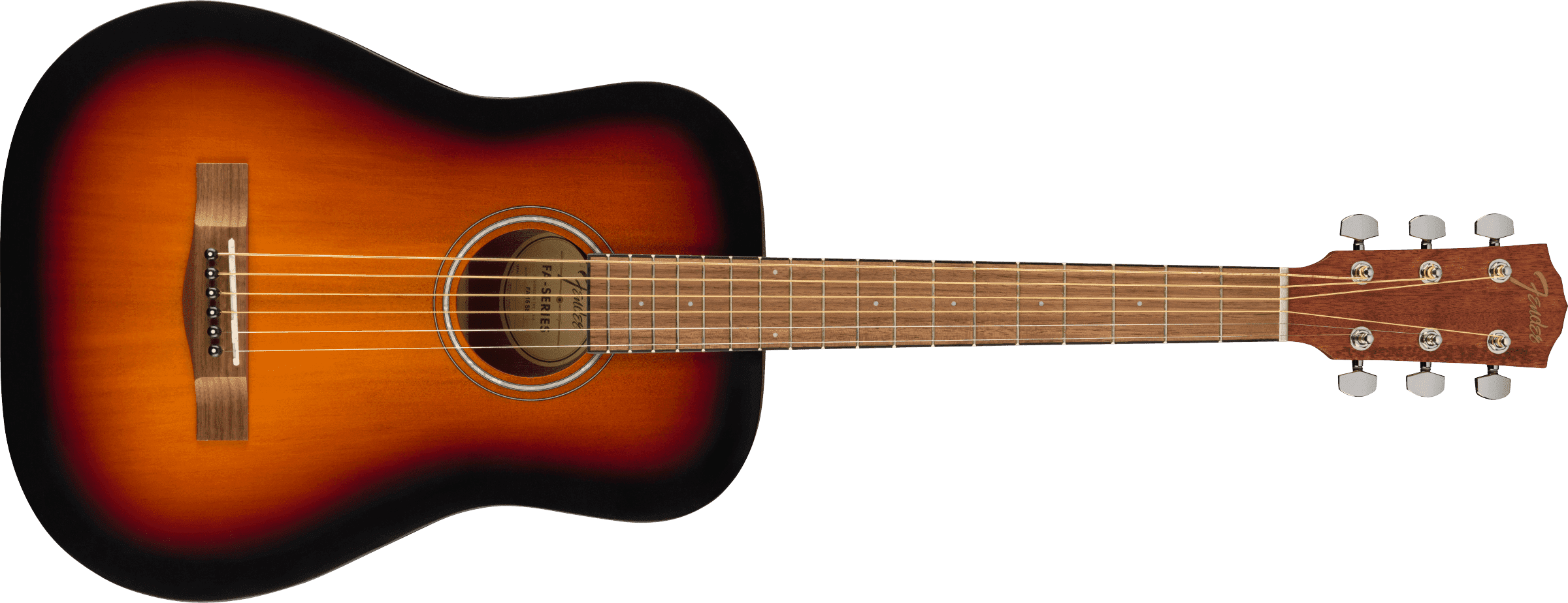 Fender Model FA-15 Sunburst 3/4 Size Steel Stringed Acoustic Guitar w ...