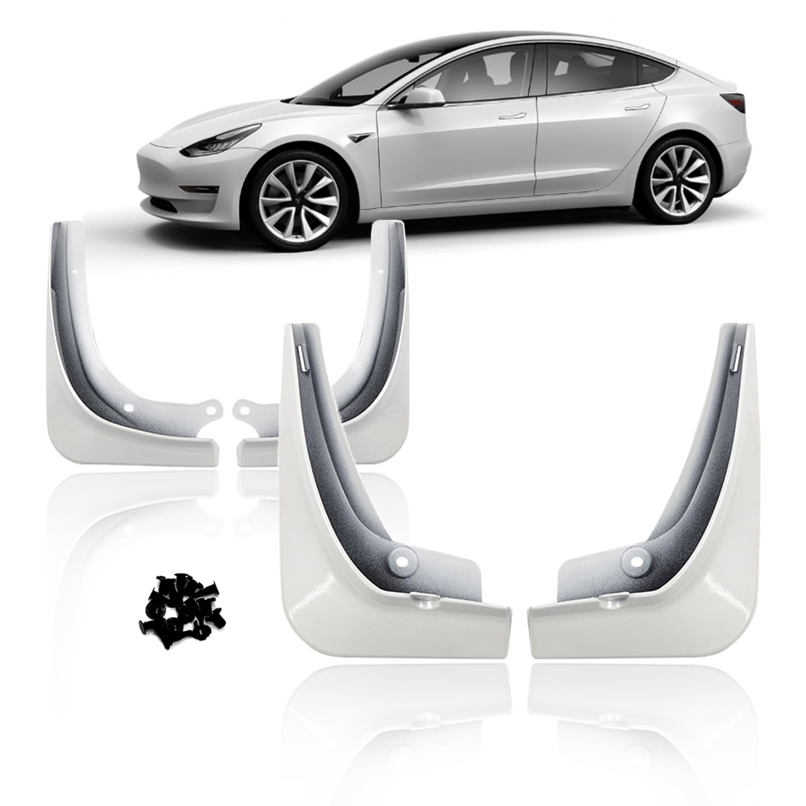 Fender Mud Flaps Splash Guards For 2017-2023 Tesla Model 3 - Walmart.com