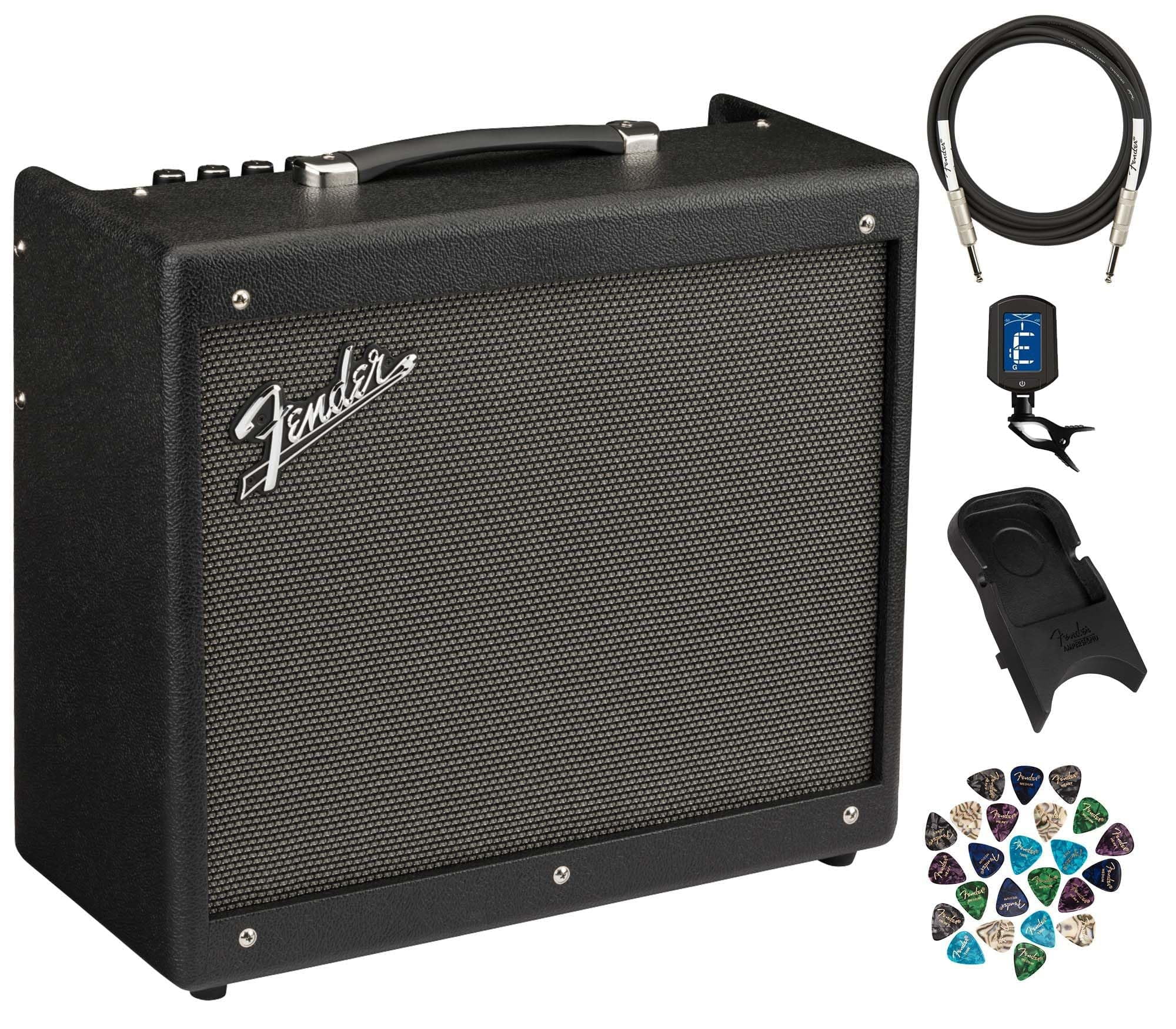 Fender Mustang GTX50 Guitar Combo Amplifier w/ Fender Amperstand Guitar ...
