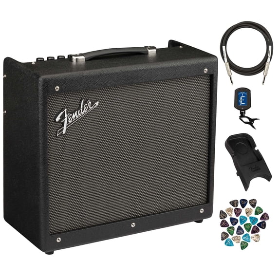 Fender Mustang GTX50 Guitar Combo Amplifier w/ Fender Amperstand Guitar ...