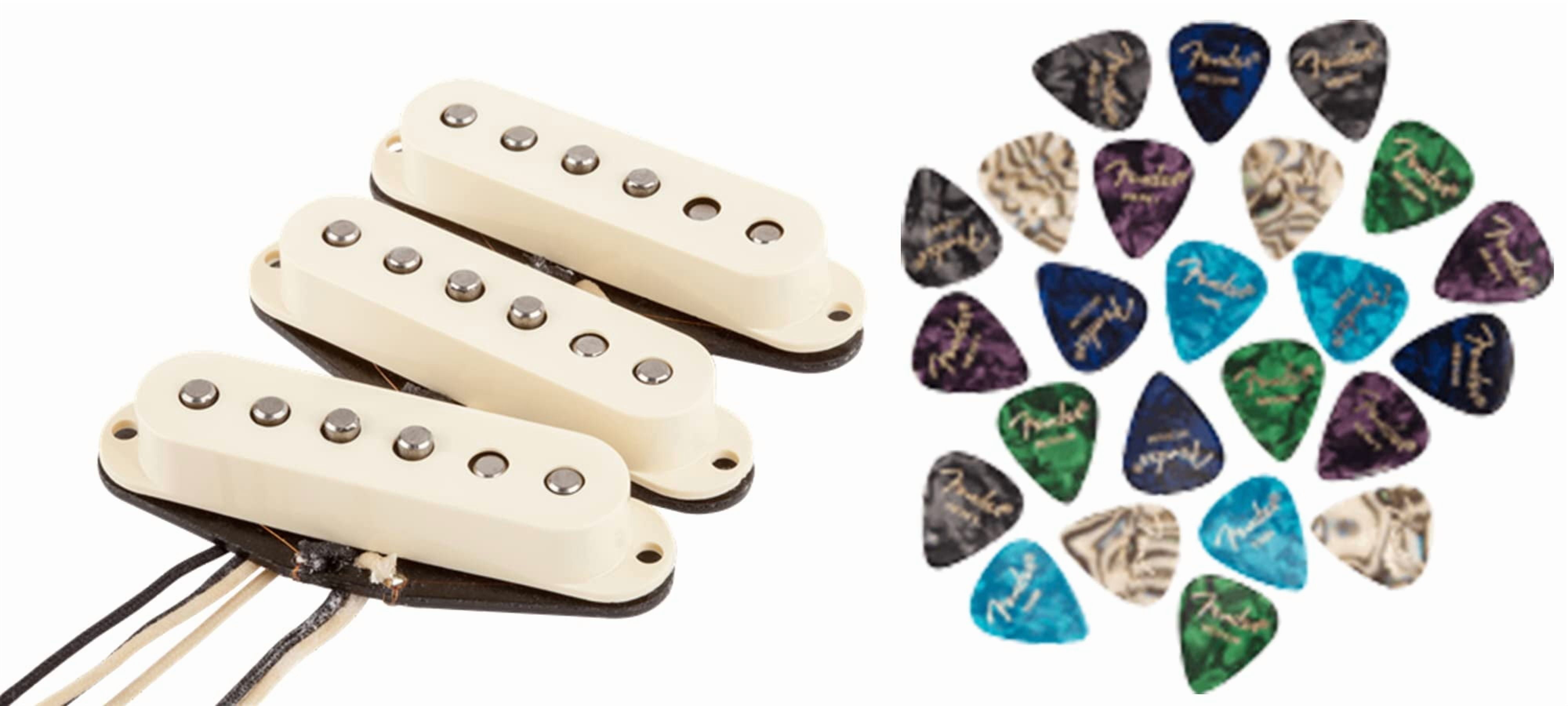 Fender Original '57/'62 Stratocaster Pickups - Aged White w/ Picks ...