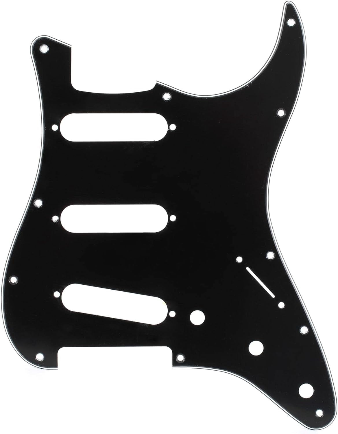 Fender Modern Pickguard, Stratocaster, 11-Hole - Black Black ...