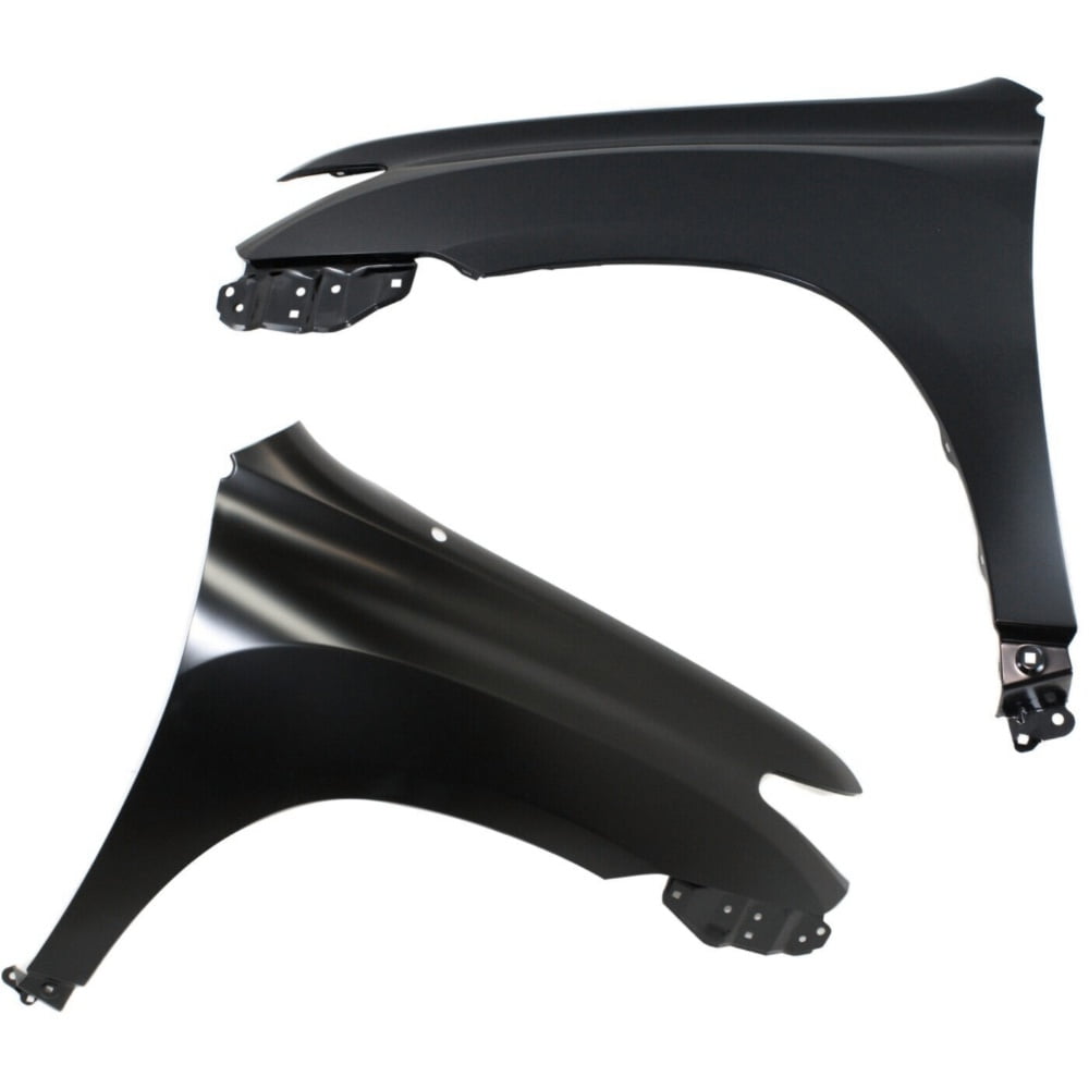 Fender Set For 2011-2013 Highlander Front Primed w/ Antenna Hole Pair ...