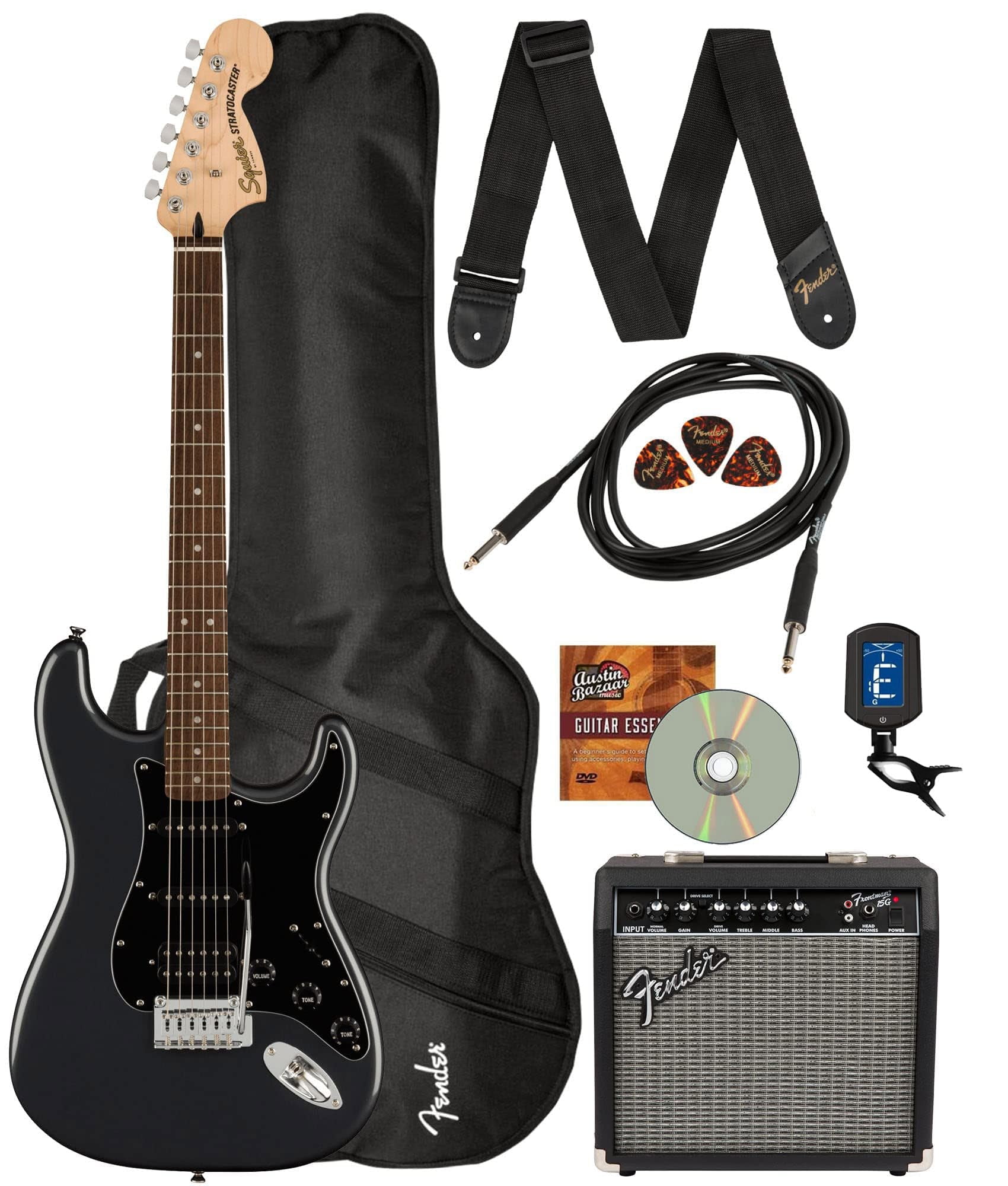 Fender Squier Affinity Stratocaster HSS - Charcoal Frost Metallic ...
