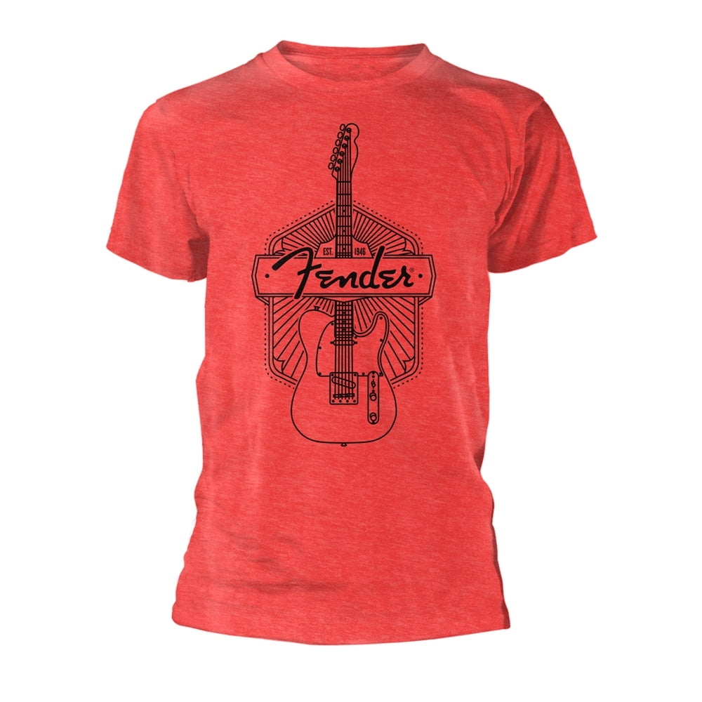 Fender T Shirt Fender Established 1946 Logo Guitar new Official Mens ...