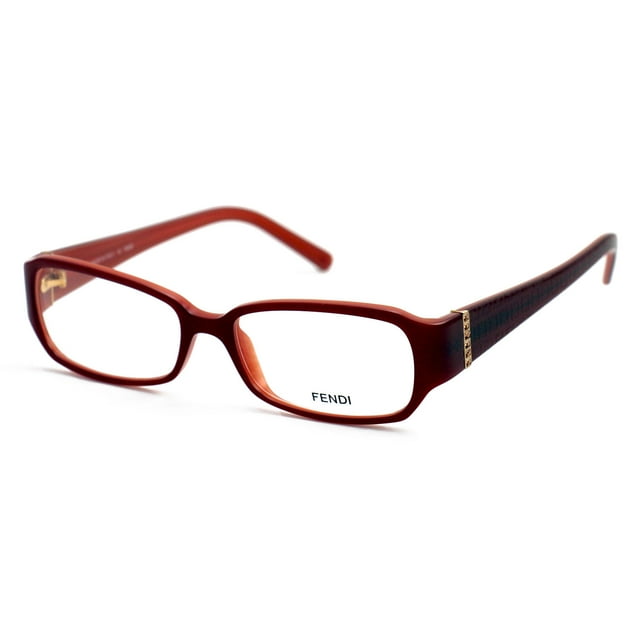 Fendi Women's Rectangle Eyeglasses with Red Frames, 51 16 135 F777R 613 ...