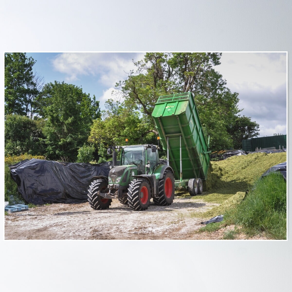 Fendt 716 Tipping Silage Poster Wall Art, Modern Wall Decor For Living ...