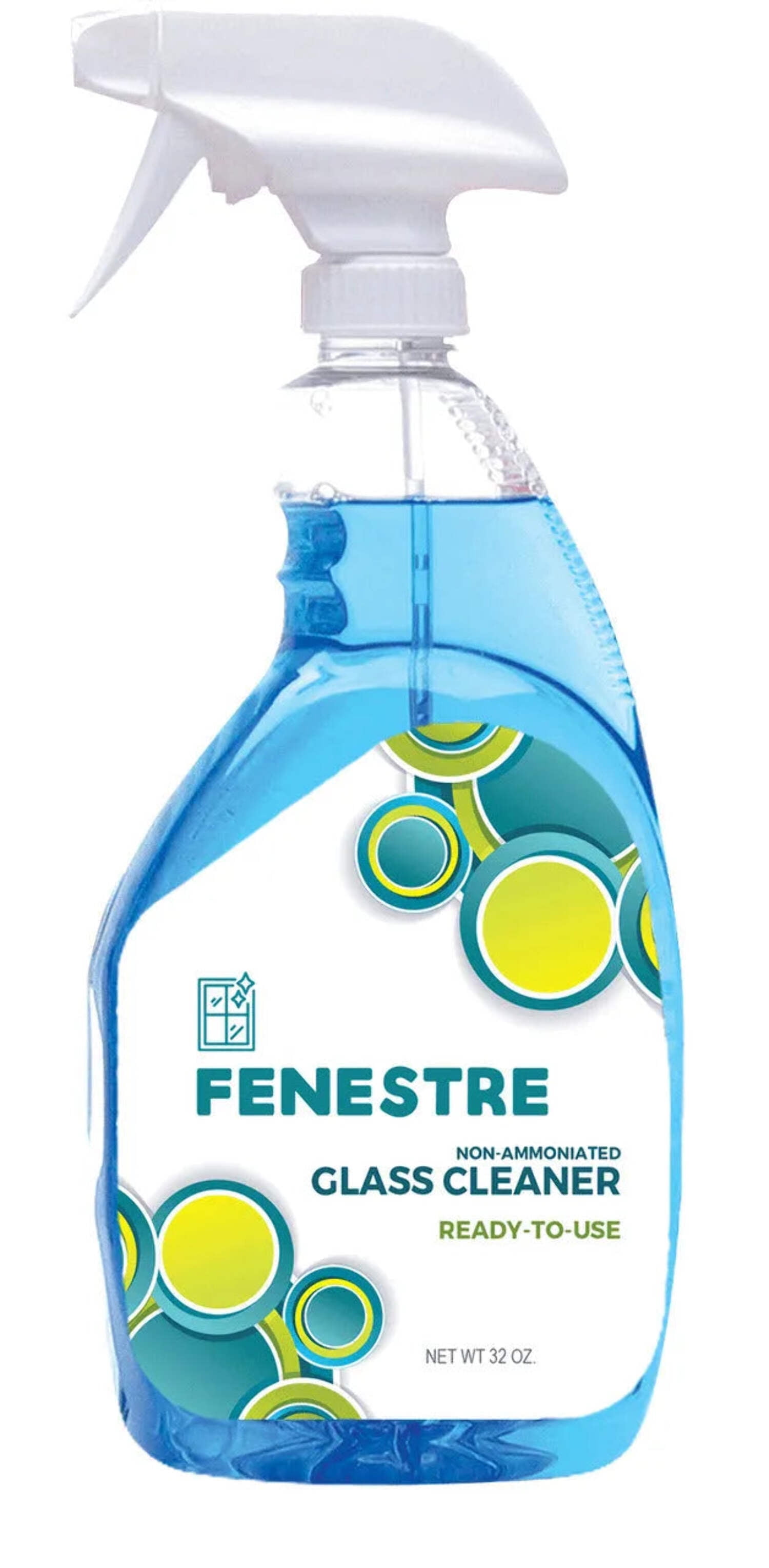 Fenestre RTU Non-Ammoniated Glass and Plexiglass Cleaner, 1 Quart (Case ...