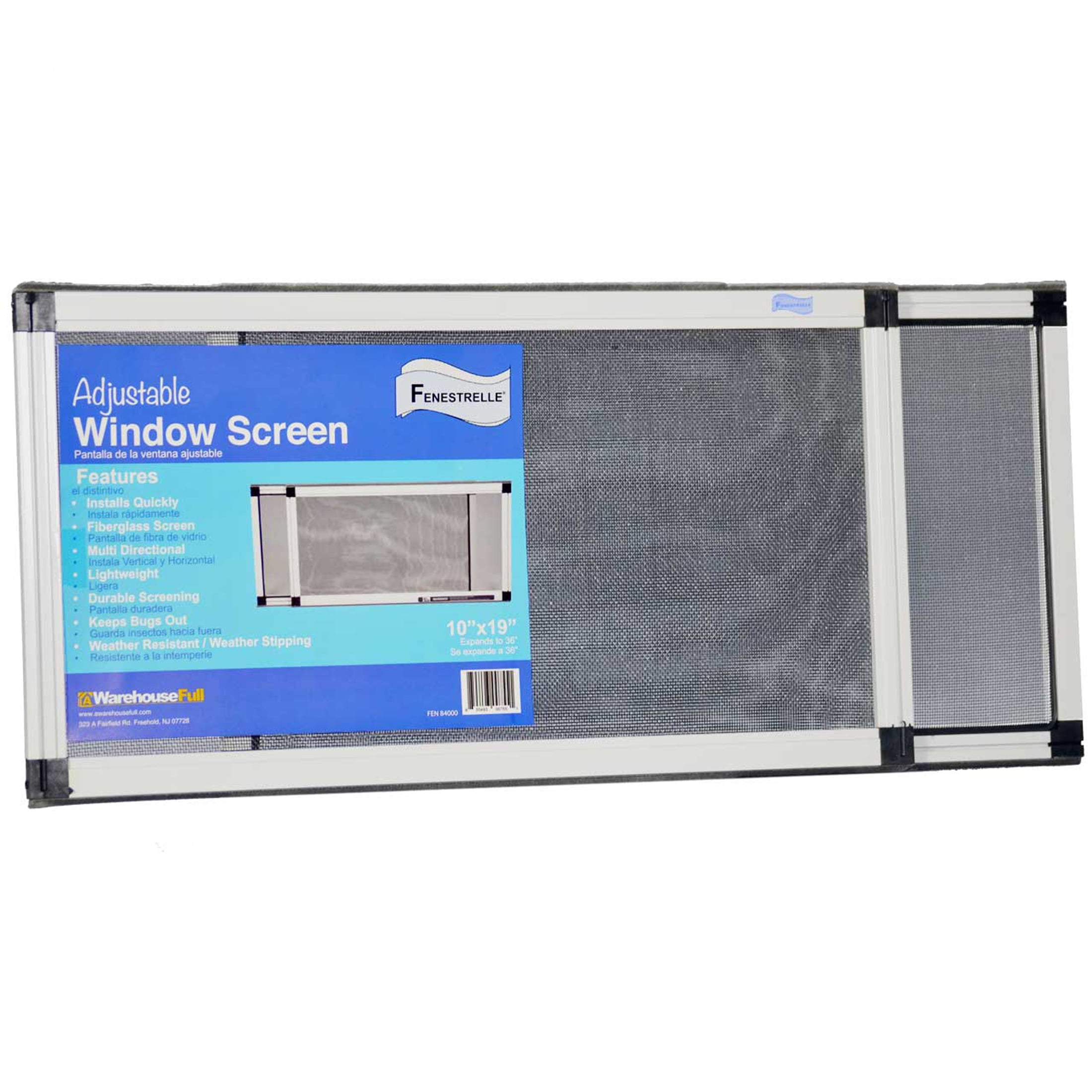 Fenestrelle Fiberglass Expandable Aluminum Frame Window Screen ...
