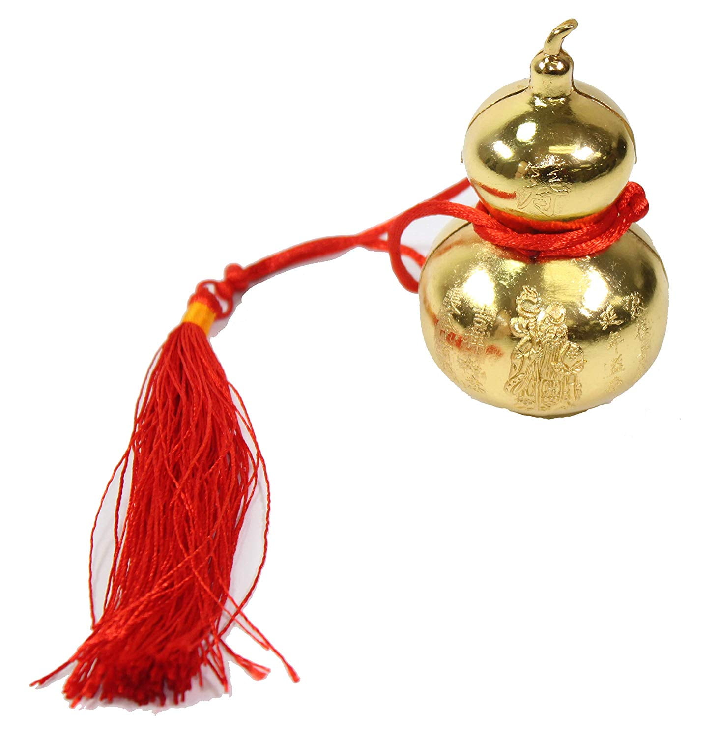 Feng Shui Hanging Gold Calabash Gourd - Wealth & Good Luck - Walmart.com