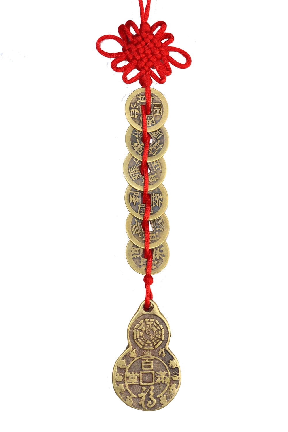 Feng Shui 6-Coin with Wu Lou Charm - Walmart.com