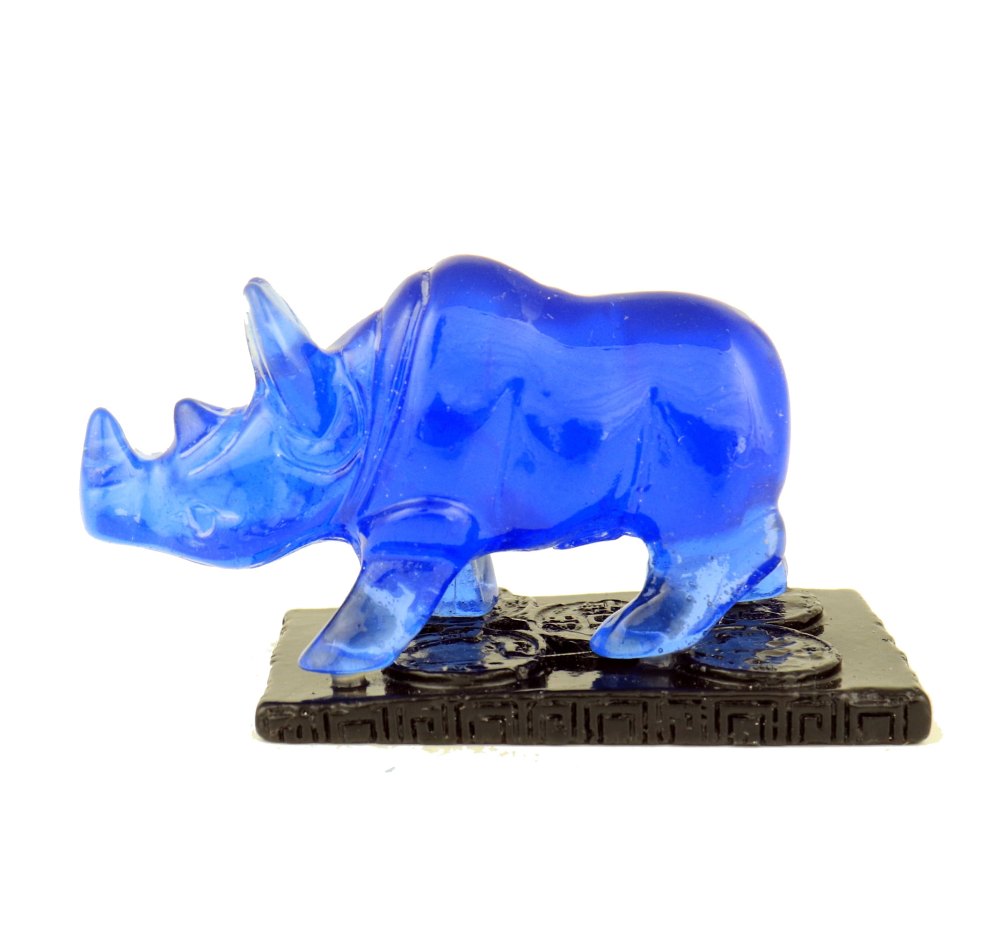 Feng Shui Blue Rhino Statue - Walmart.com
