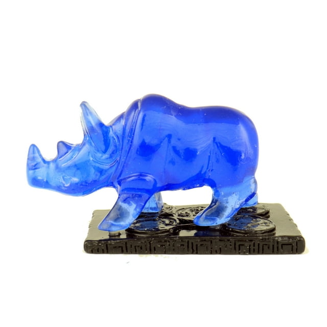 Feng Shui Blue Rhino Statue - Walmart.com