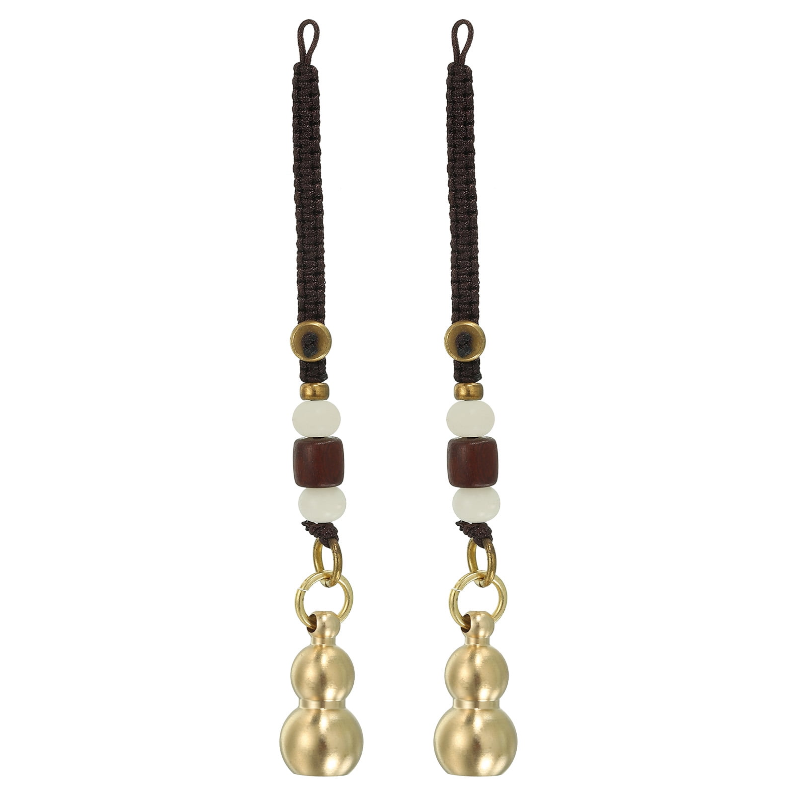Feng Shui Brass Calabash Key Chain 2Pcs Brass Gourd Key Chain with ...