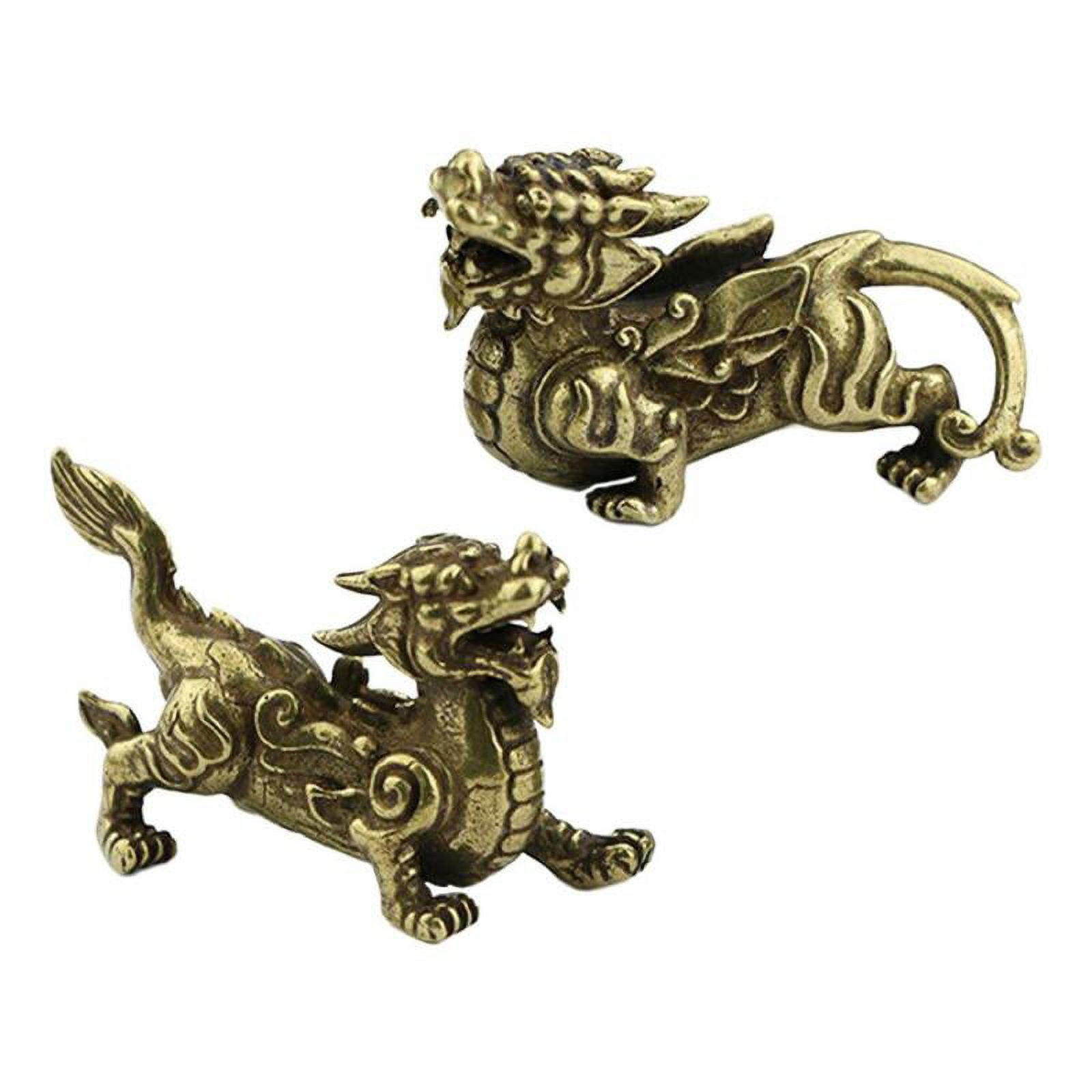 Feng Shui Brass Lin/ Prosperity Statue Home Desktop Decoration Crafts ...