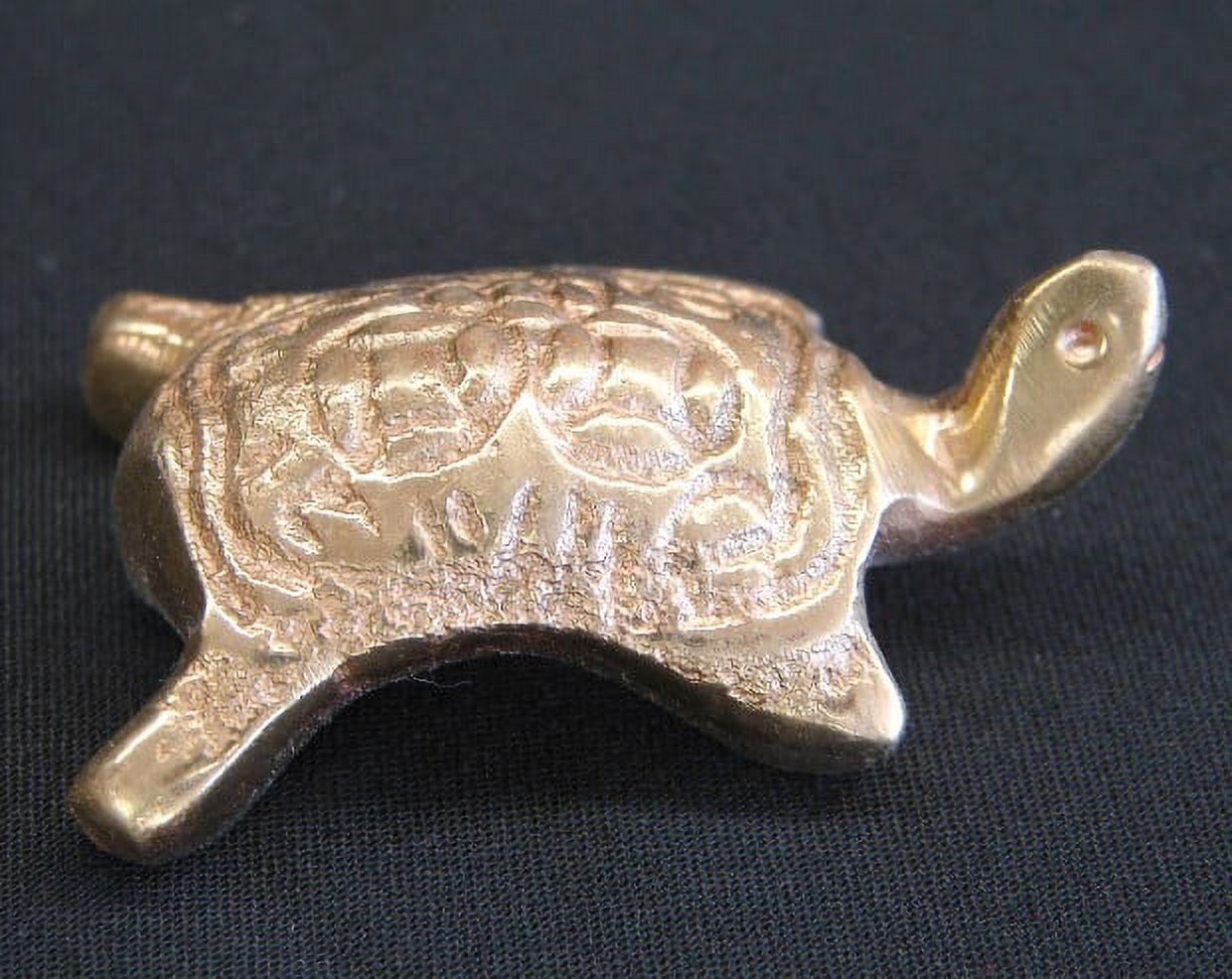 Feng Shui Brass Metal Turtle Statue - Walmart.com