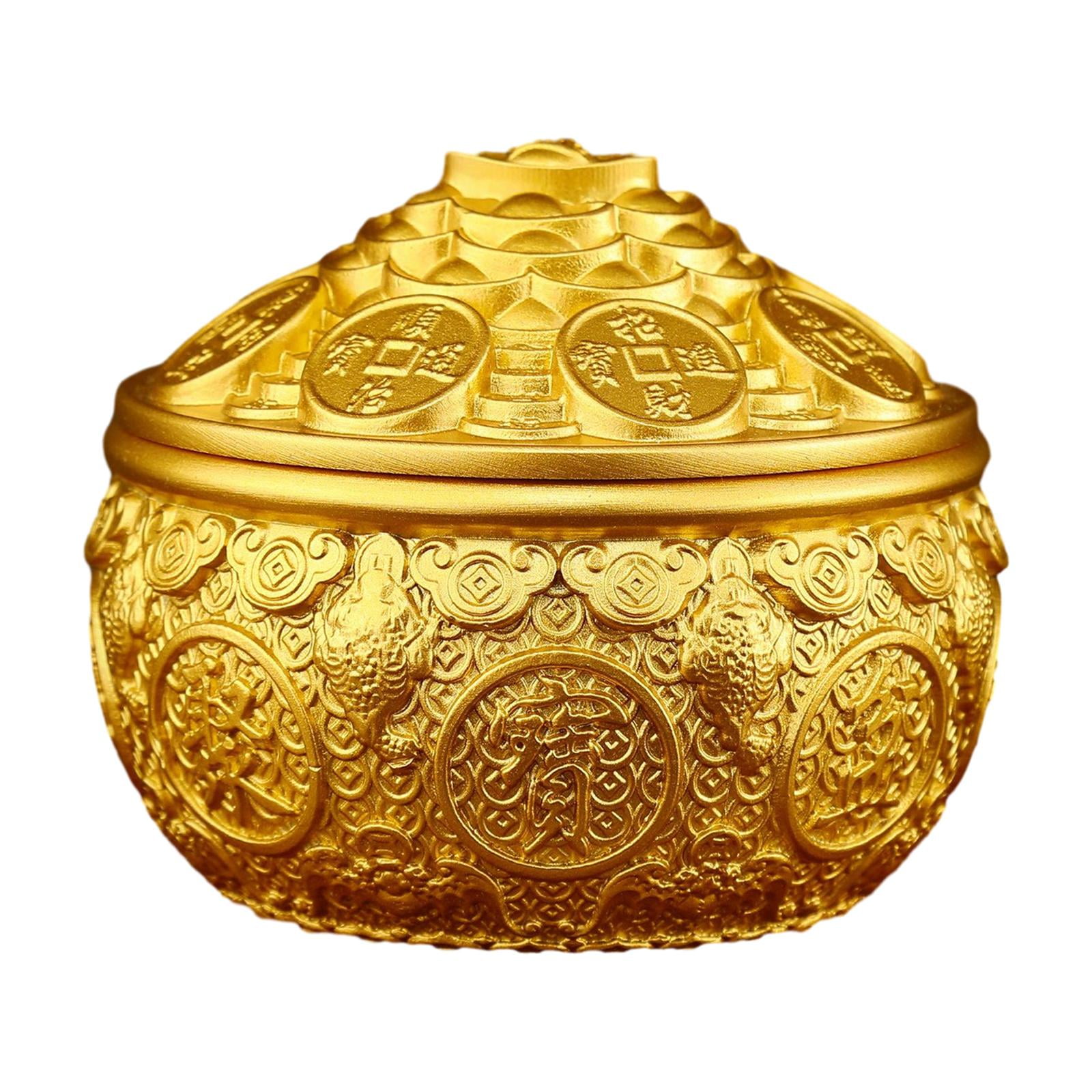 Feng Shui Brass Treasure Bowl Feng Shui Decor Table Centerpieces ...