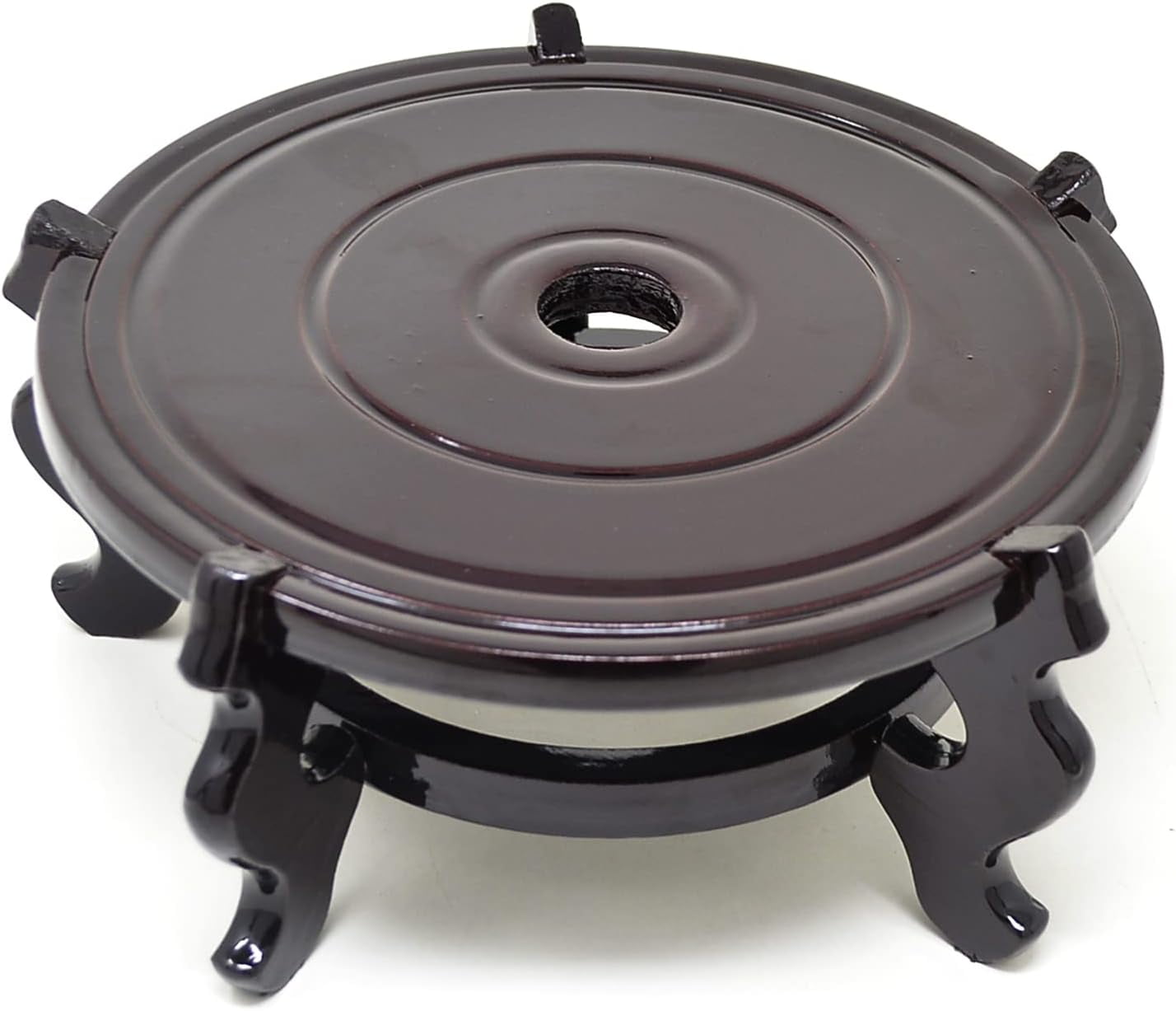 Feng Shui Chinese Wooden Fishbowl Planter Display Stand (W3048-8in ...