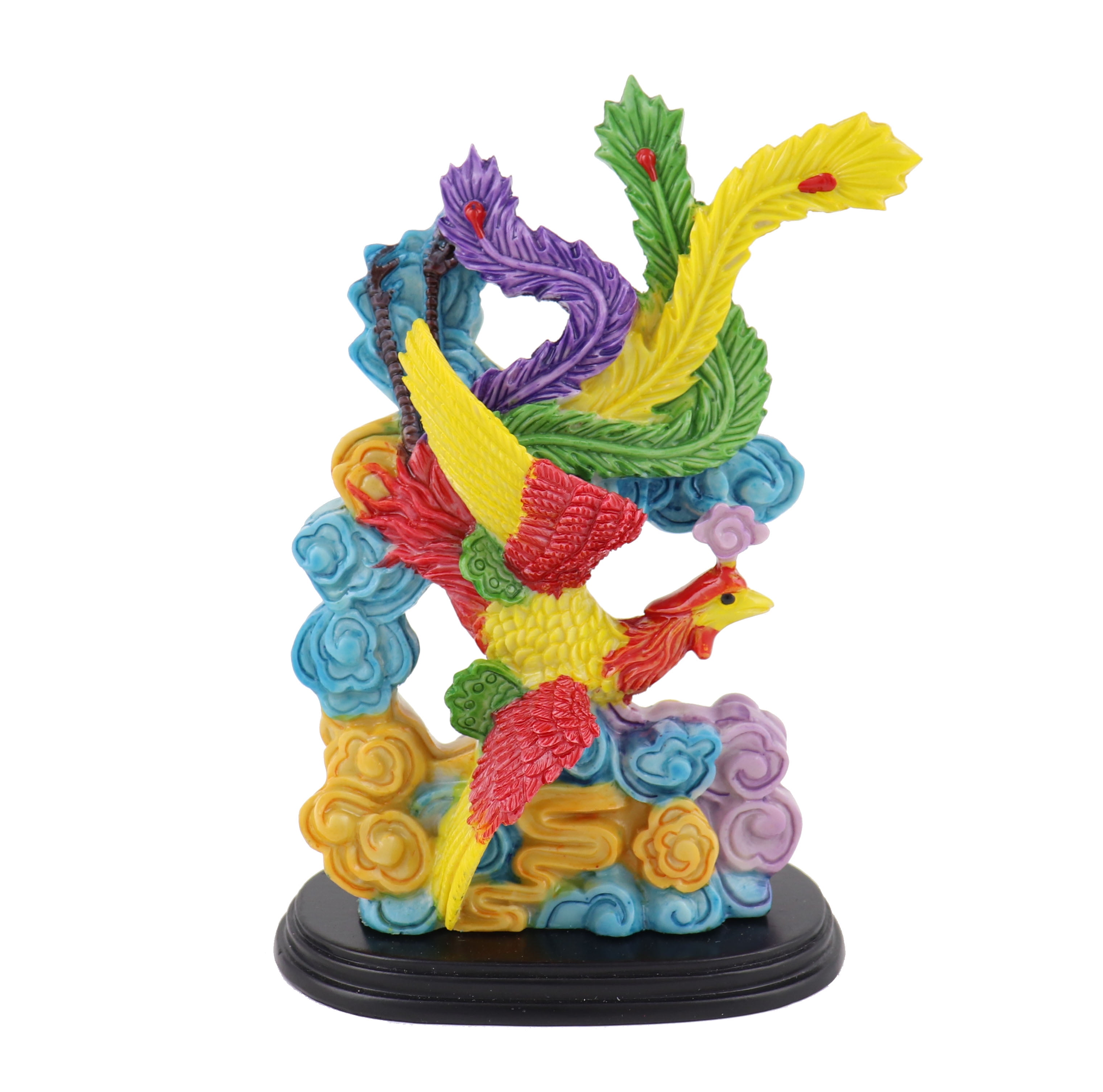 Feng Shui Colorful Phoenix Statue - Walmart.com
