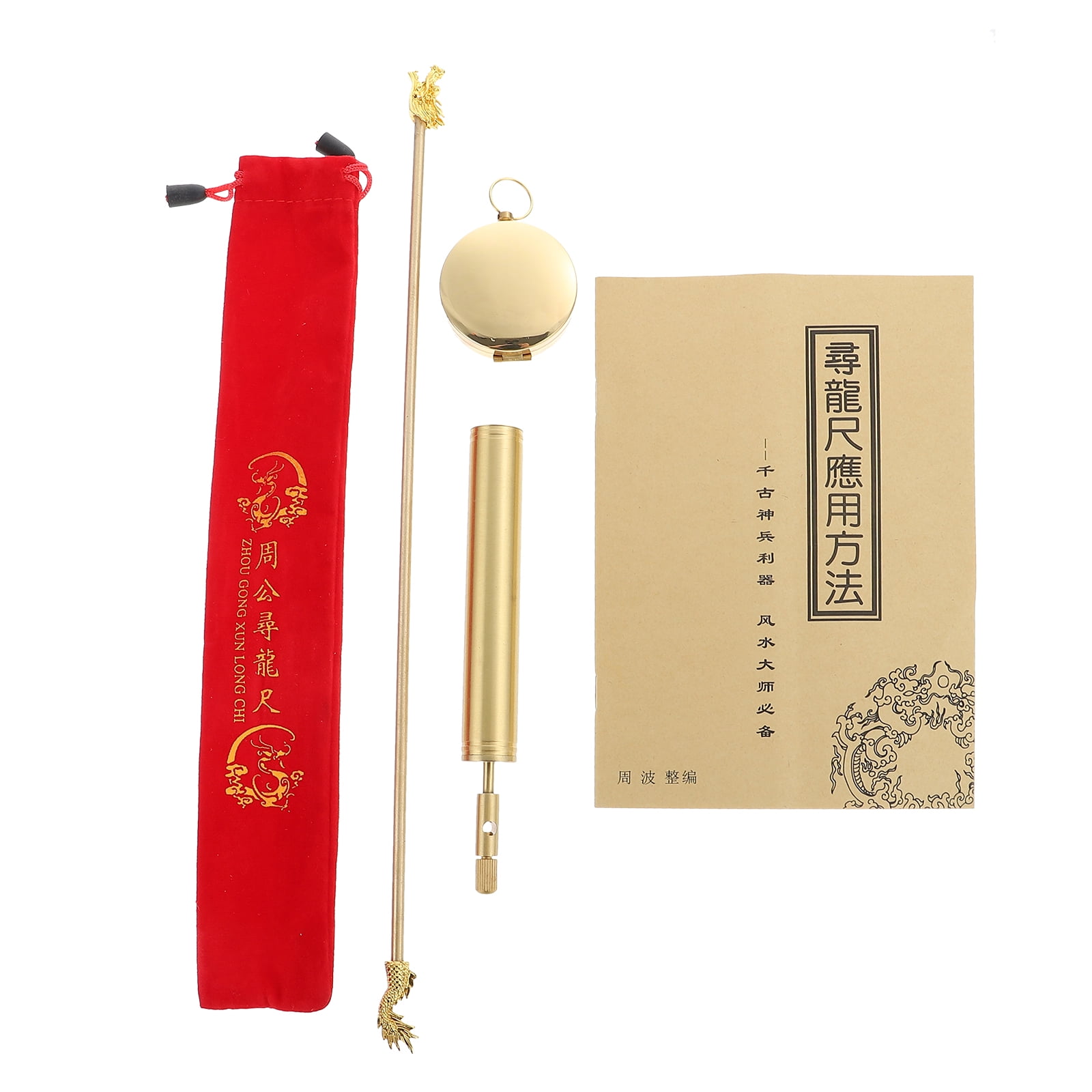 Copper Divining Rod for Feng Shui Detection with Compass 1 Set ...
