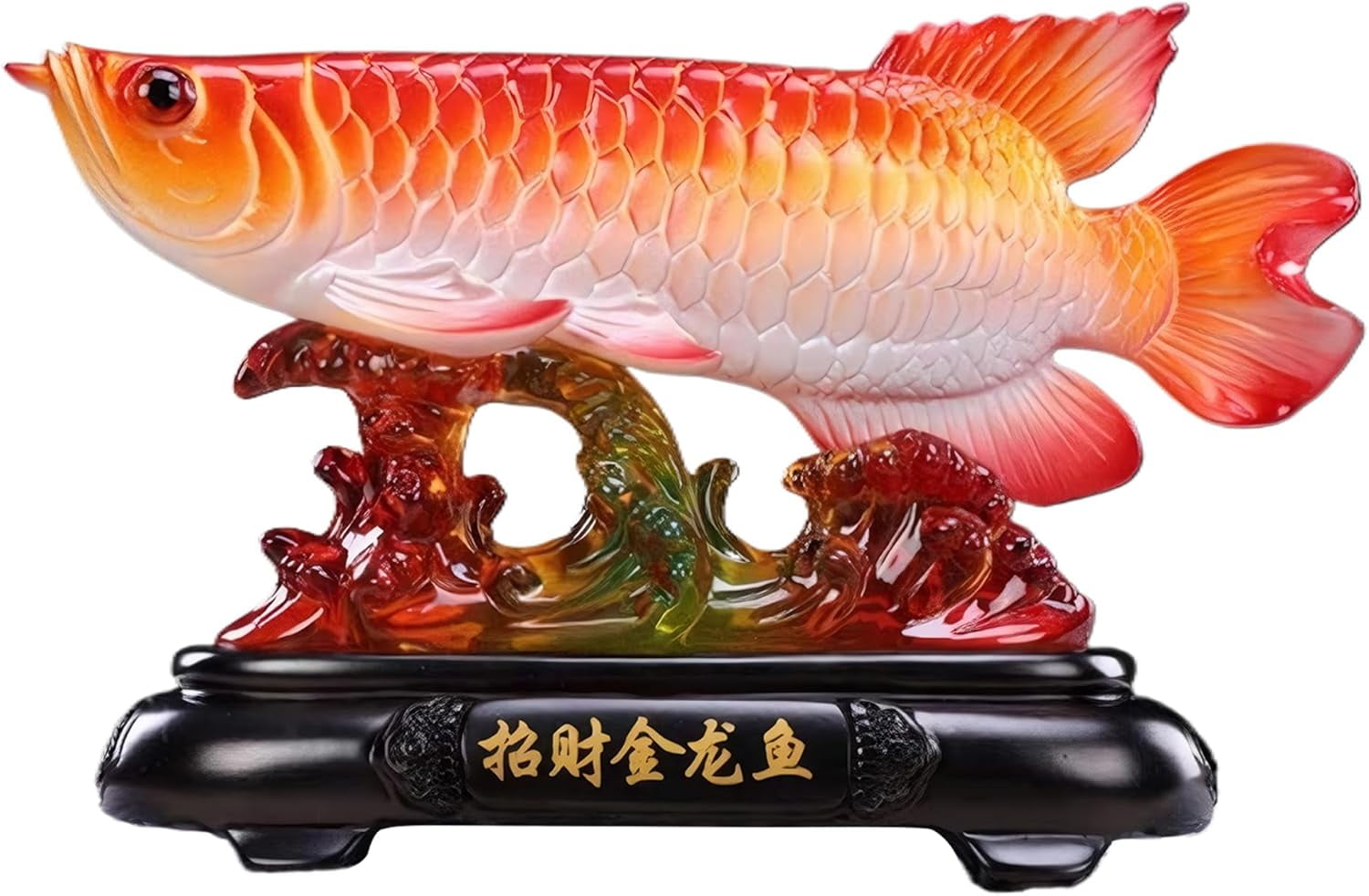 Feng Shui Fish Statue, Feng Shui Arowana (Golden Dragon Fish) Lucky ...