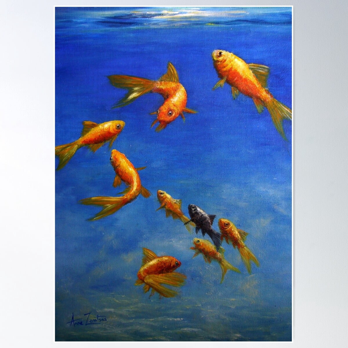 Feng Shui Fish (for luck and wealth) Poster, 8x12 UNFRAMED - Walmart.com