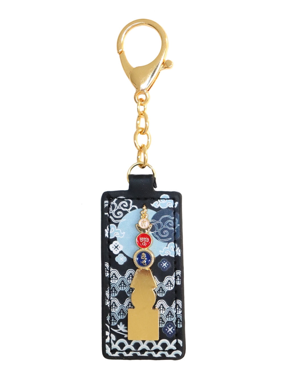 Feng Shui Five Element Pagoda Keychain with Om Ah Hum - Walmart.com