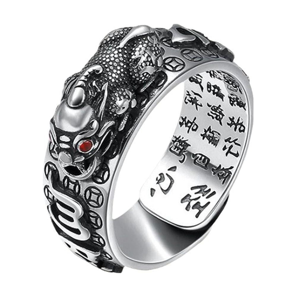 Feng Shui Gold Plated Wealths Luys Open Rings Buddhist Adjustable Best ...