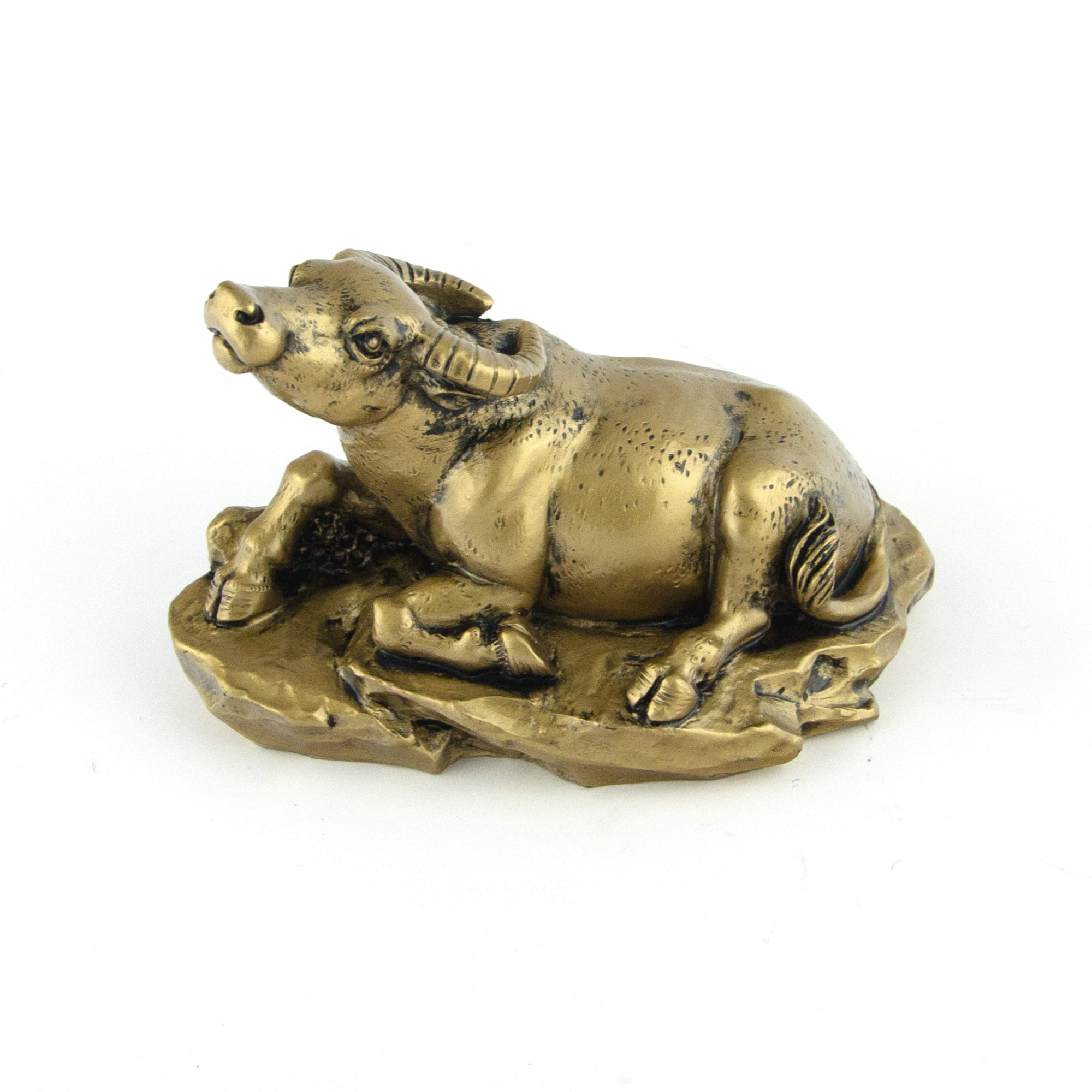 Feng Shui Golden Ox Statue Figurine Best Buy - Walmart.com