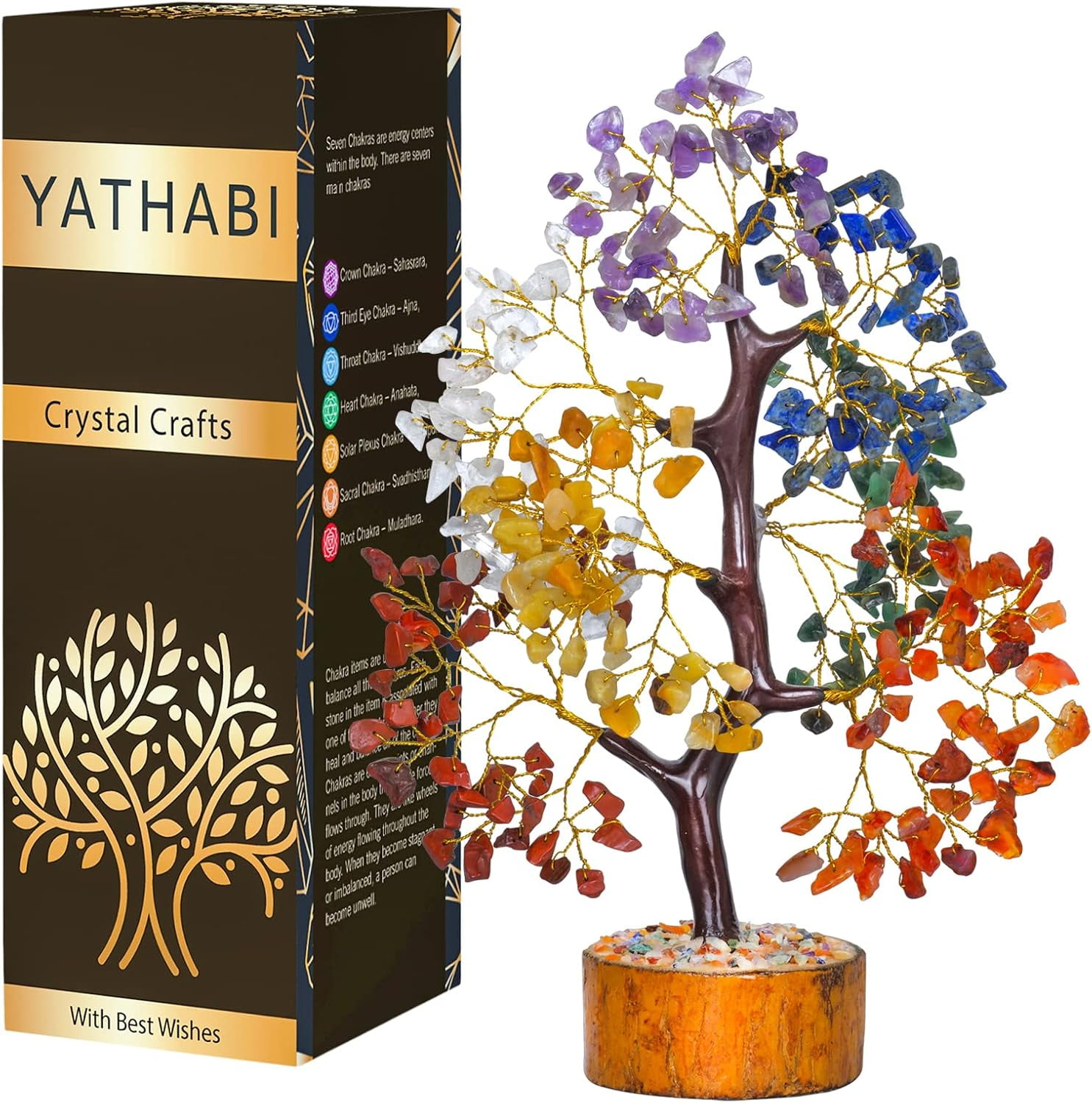 Feng Shui Healing Crystal Money Trees Handmade Reiki Crystals & Stone ...