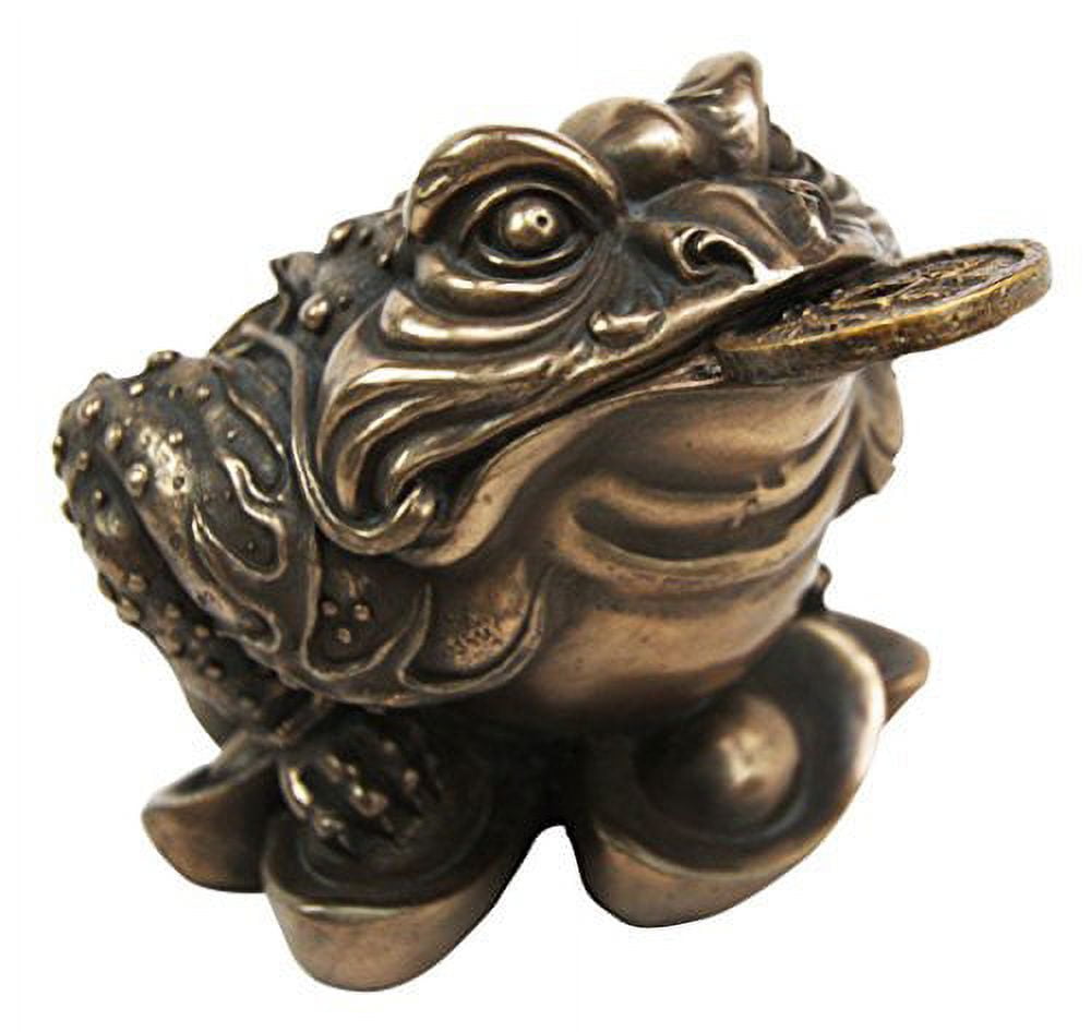 Feng Shui Jin Chan Fortune Money Frog Lucky Toad Figurine Charm Statue ...