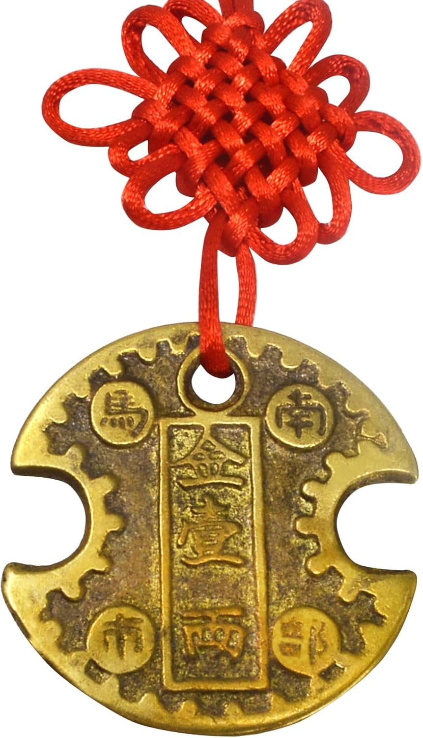 Feng Shui Nanbu Wealth Lock Coin Amulet Charm SKU:Y1005 - Walmart.com