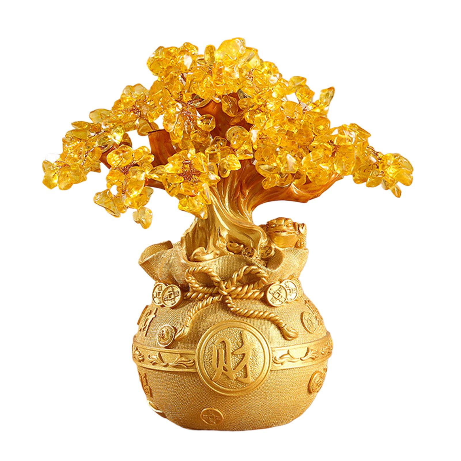Feng Shui Ornament en Tabletop Lucky Tree Bonsai Decoration - Walmart.com