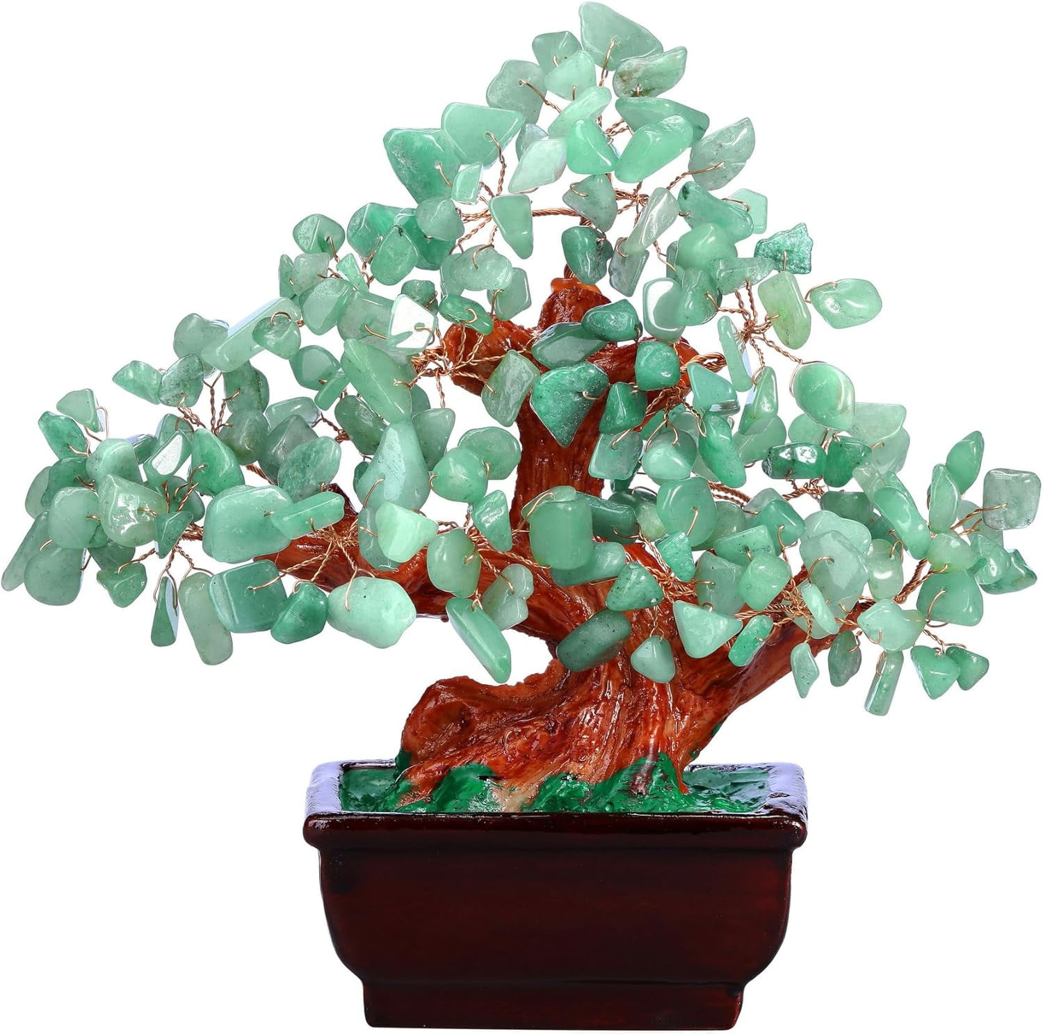 Feng Shui Quartz Crystal Money Tree Bonsai Style Decoration for Luck ...