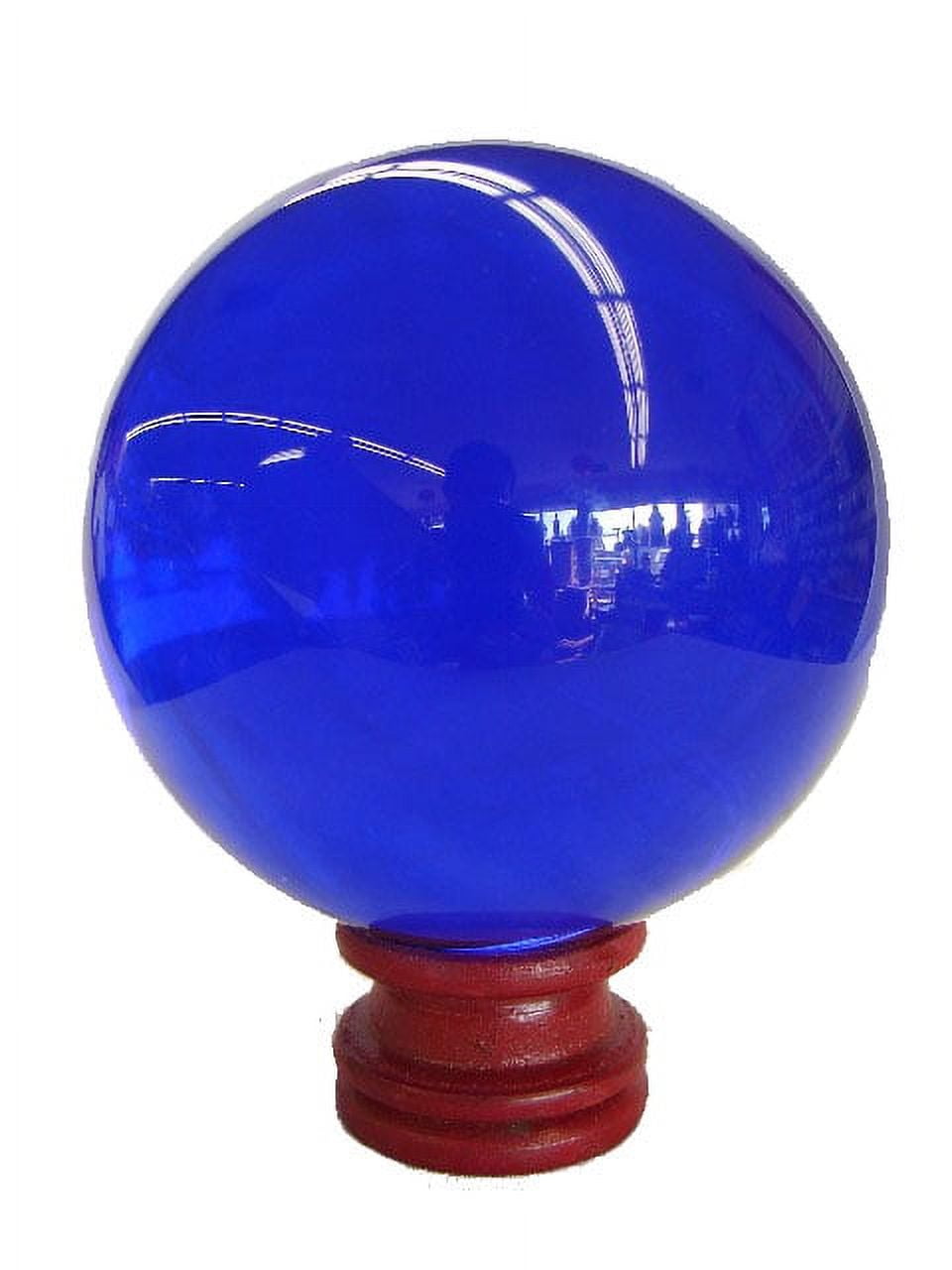 Feng Shui Round Blue Crystal Ball, Blue Crystal Sphere - Walmart.com