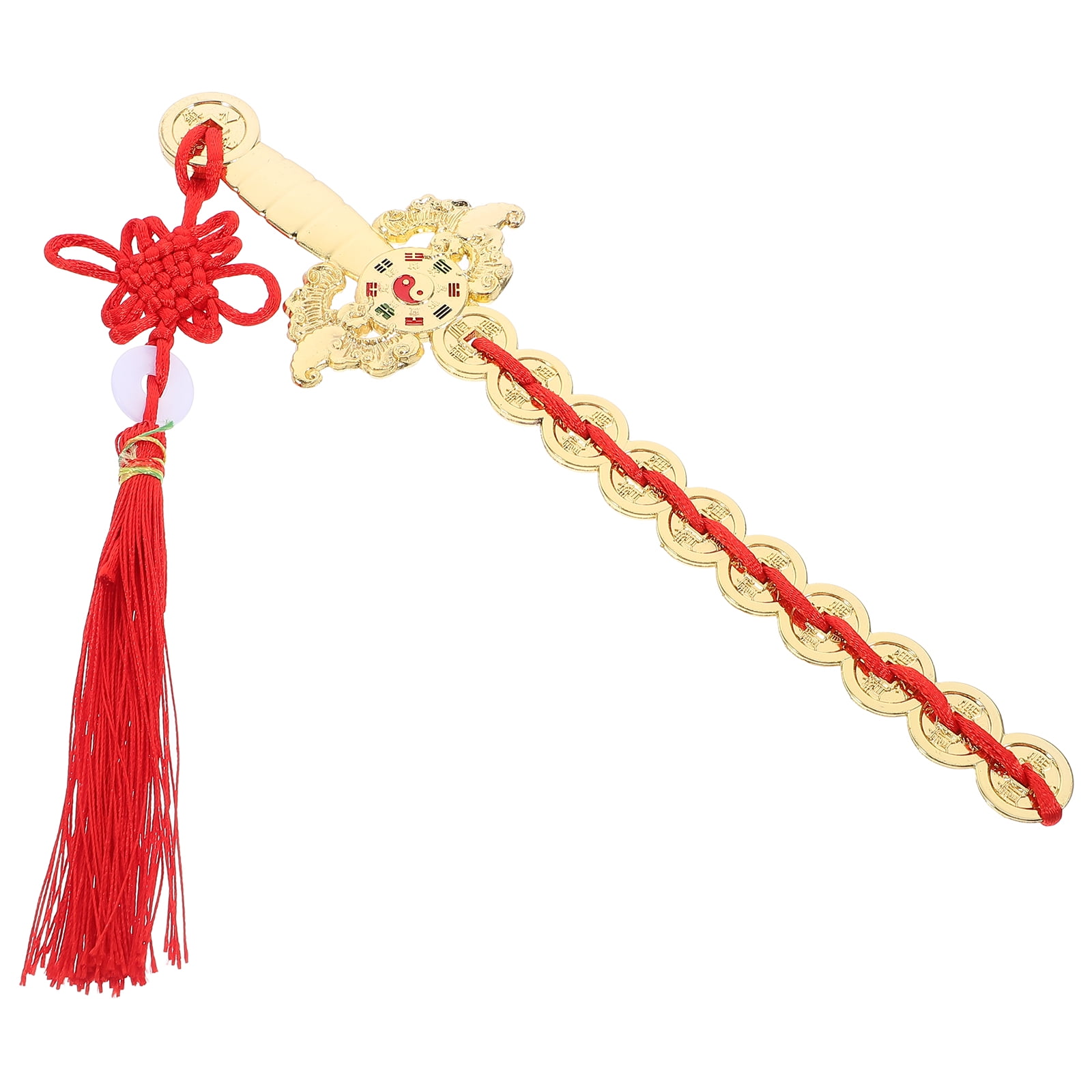 Feng Shui Sword with Coin Seven Star Crafts Indoor Decoration Outdoor ...
