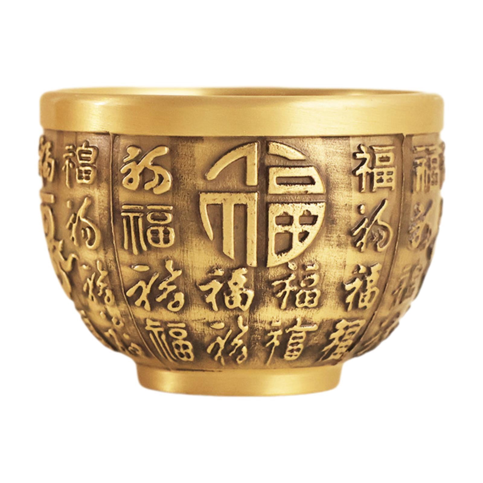 Feng Shui Treasure Bowl Brass Cornucopia Bowl Offering Bowl Artistic ...